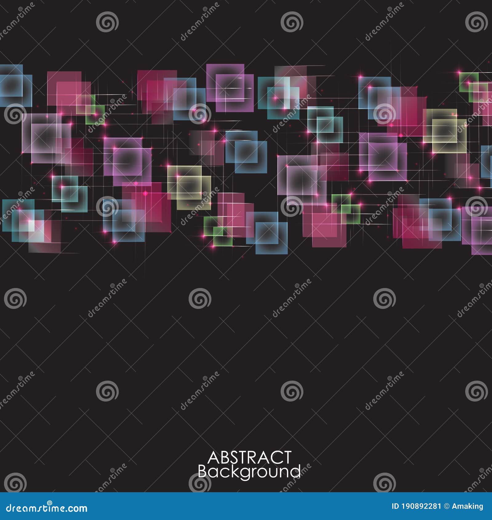 Abstract Modern Square Digital - Vector Background. Stock Vector ...