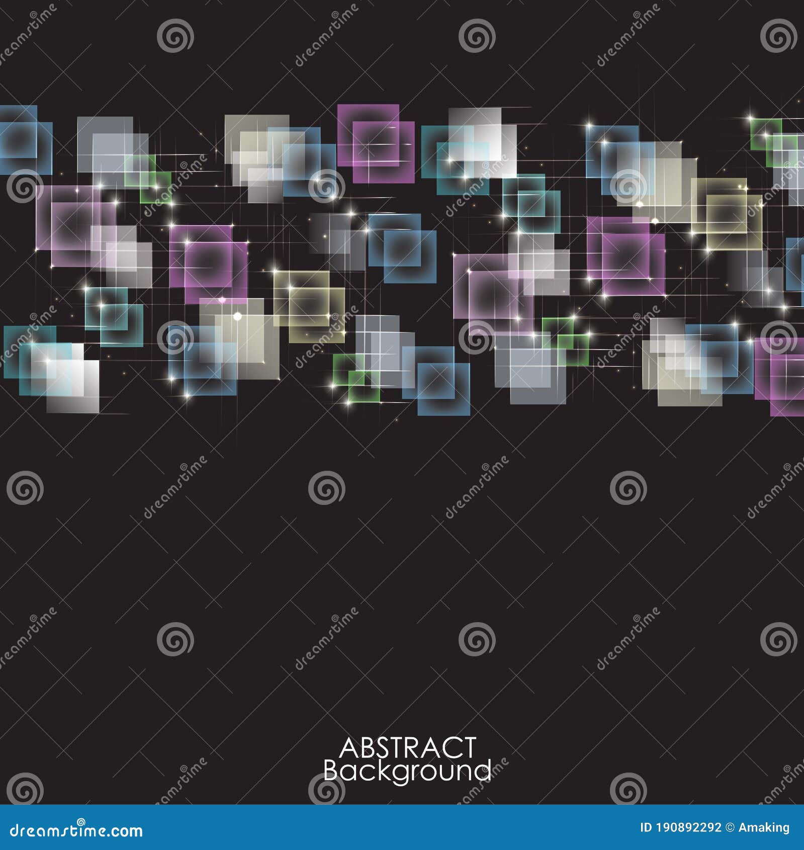 Abstract Modern Square Digital - Vector Background. Stock Vector ...
