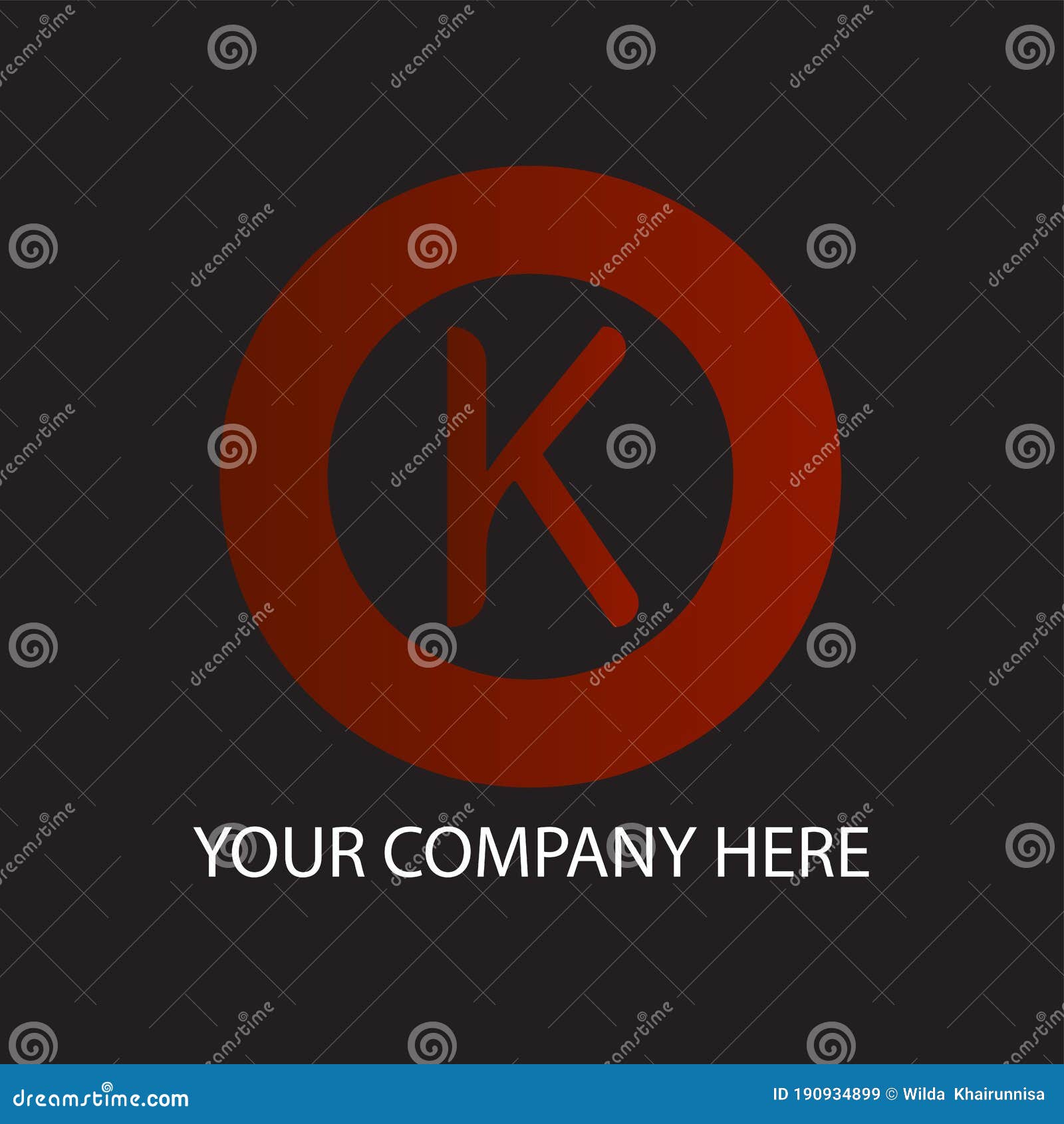 3d Red Letter Logo Design `OK` Stock Vector - Illustration of ...