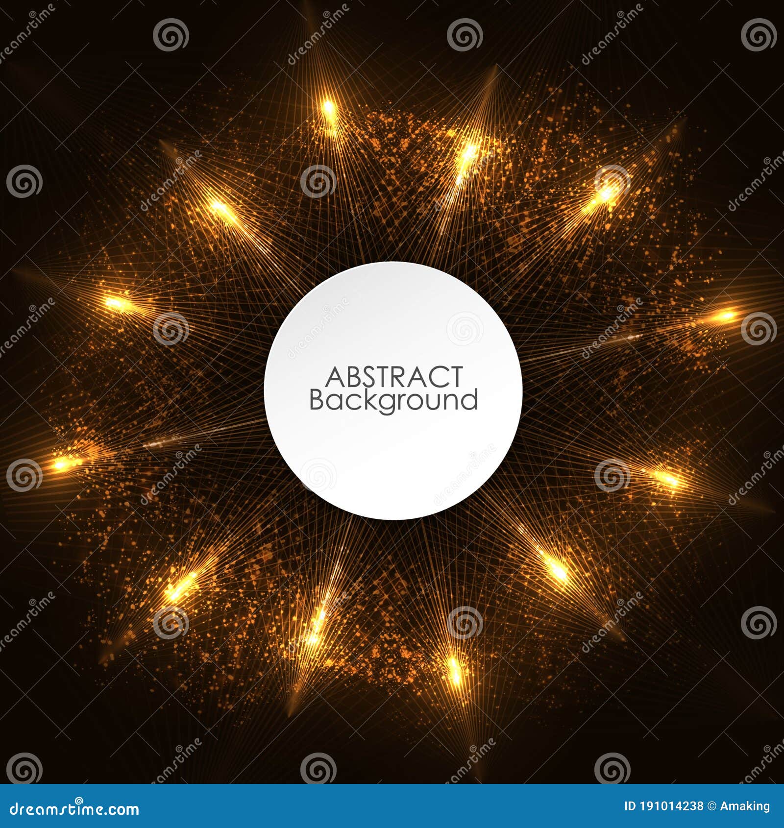 Abstract Circle Lights Pattern Technology Background. Stock Vector ...