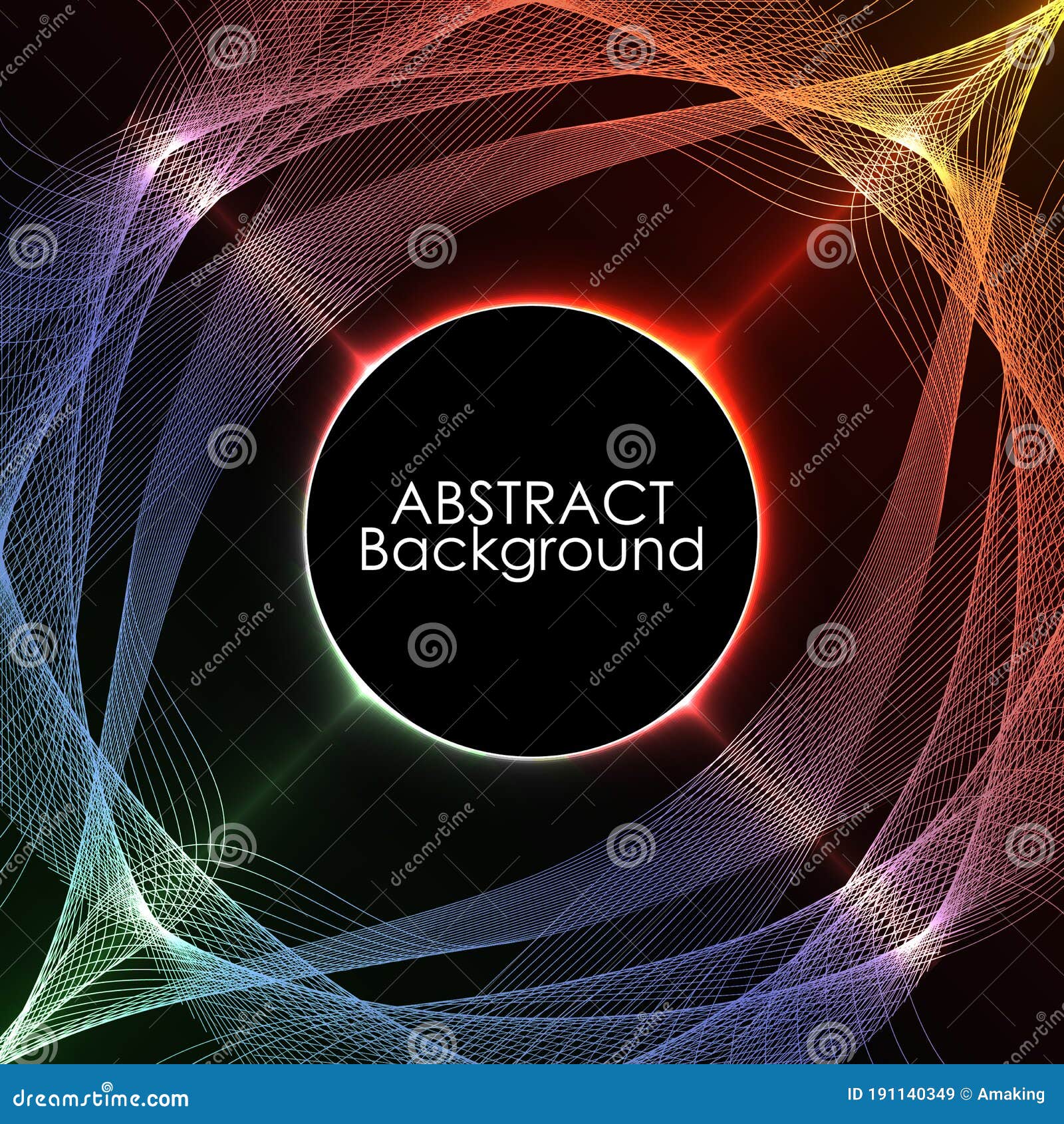 Abstract Lights Wave Pattern Technology Background. Abstract Futuristic ...