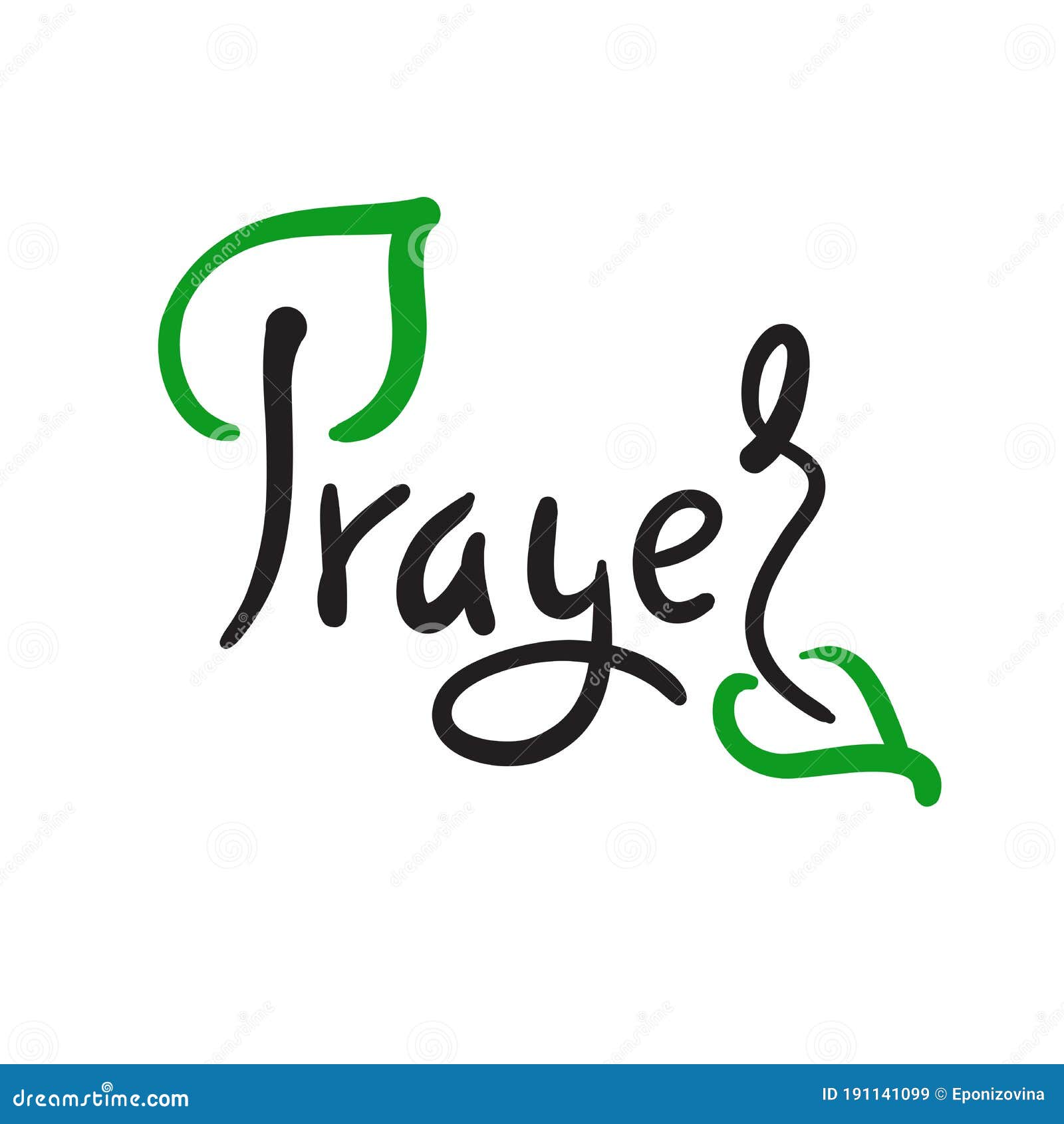 Prayer - Inspire Motivational Religious Quote. Hand Drawn Beautiful ...