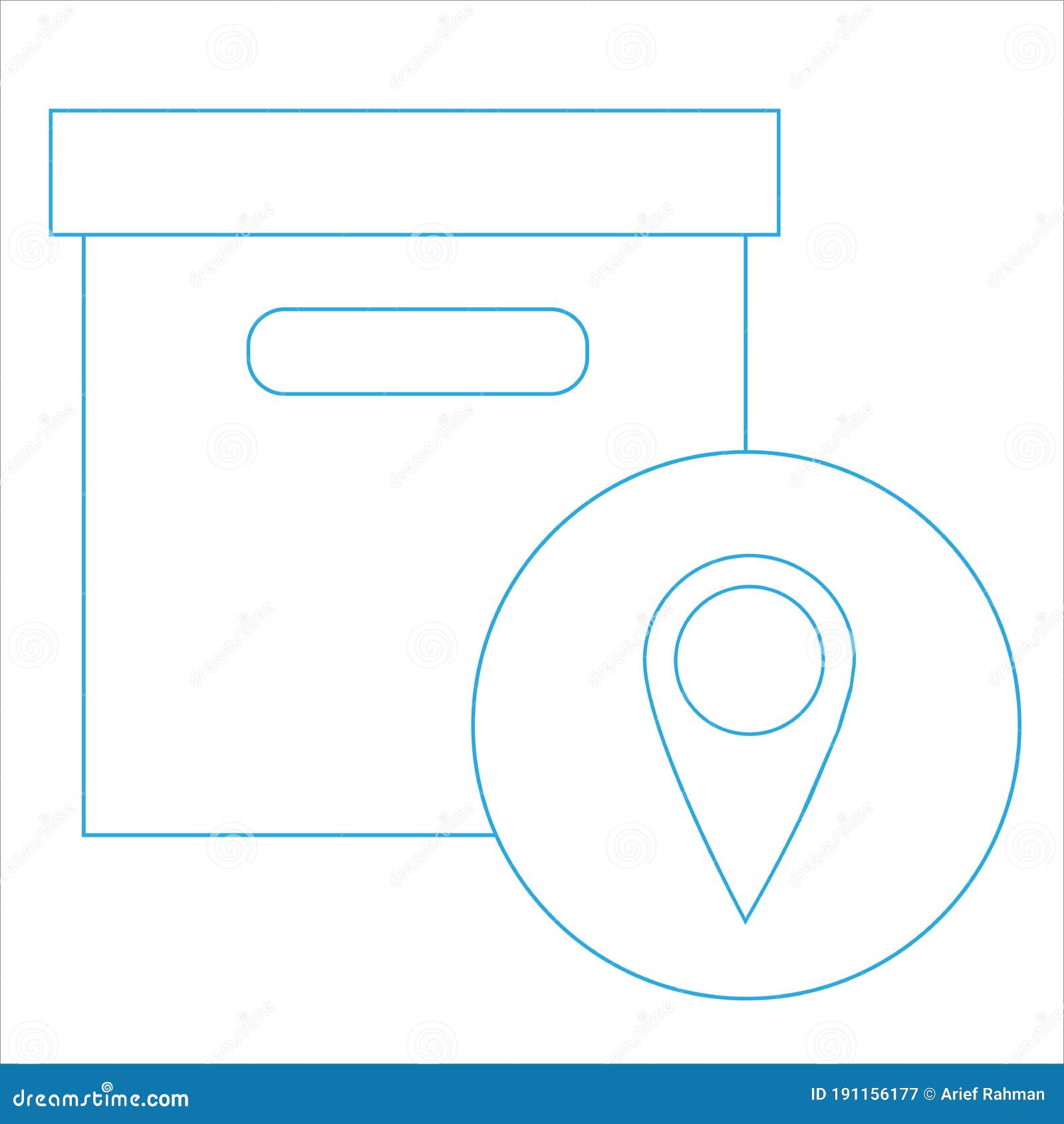 Box Icon, Simple Icon Vector Stock Vector - Illustration of isolated ...