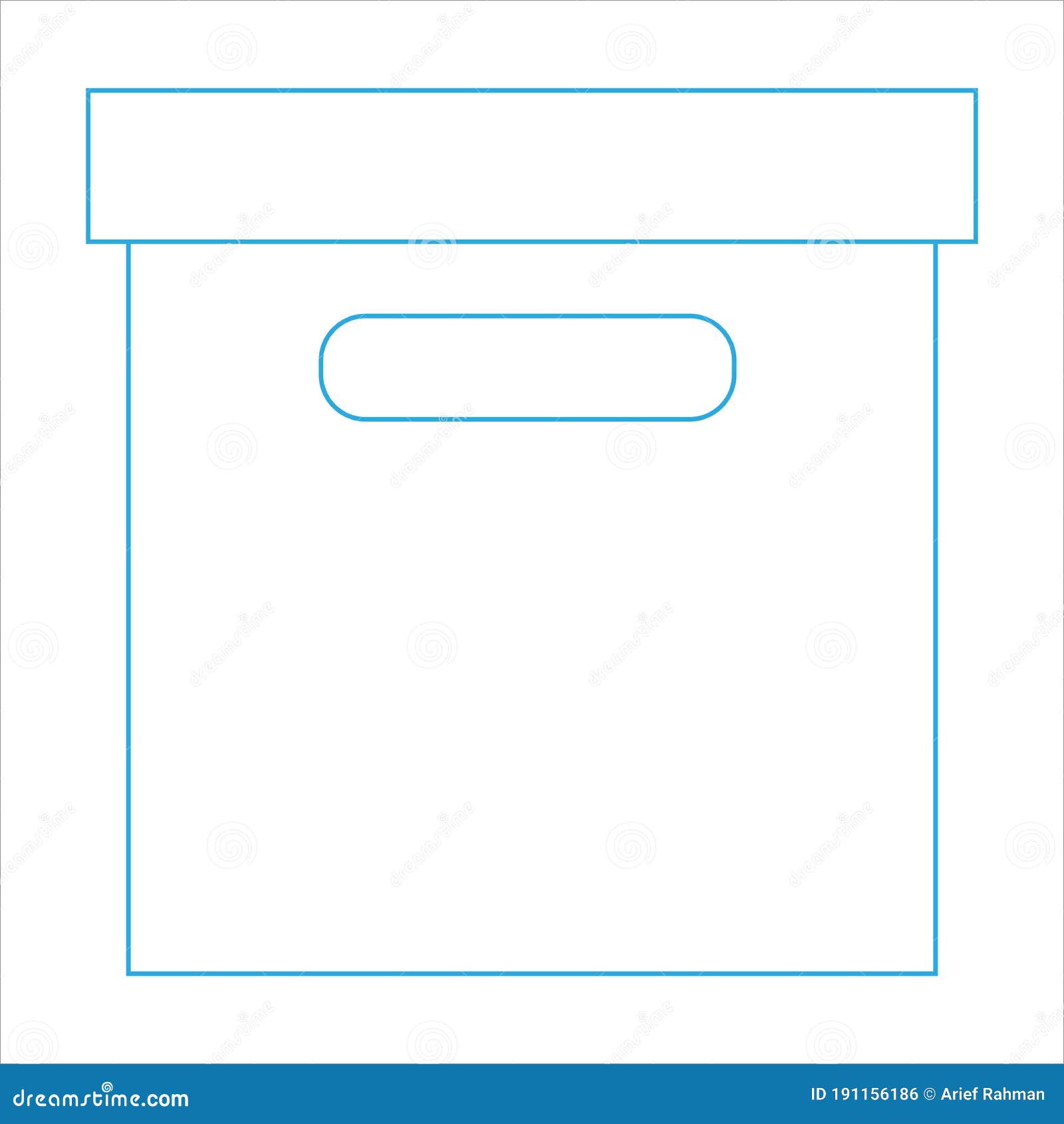 Box Icon, Simple Icon Vector Stock Vector - Illustration of repair ...