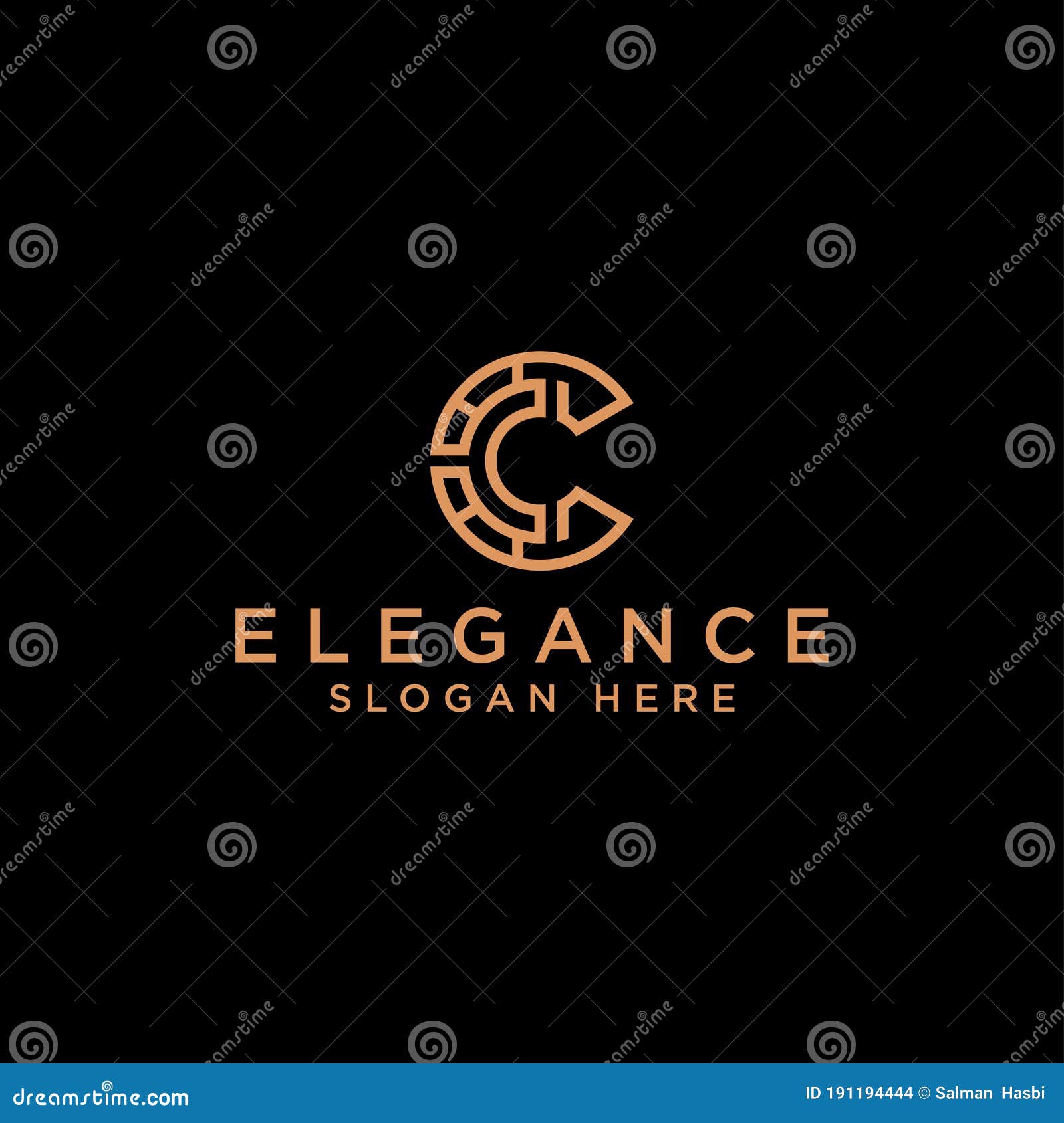 C Design Logo, Elegant, Trendy, Artistic Alphabet Logo Icon. Stock ...