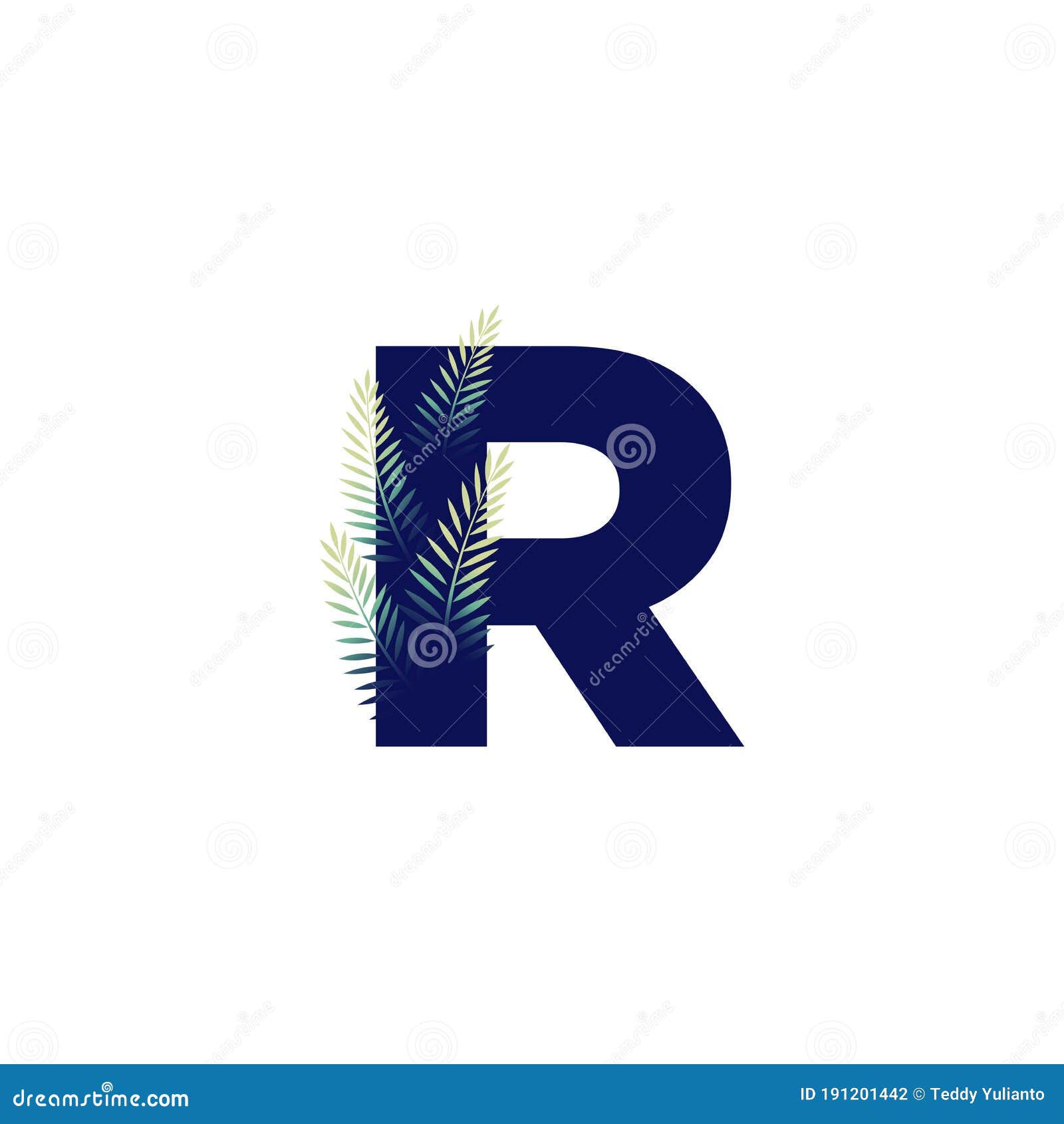 Simple Beauty Logo Initial R Stock Vector - Illustration of glyph ...