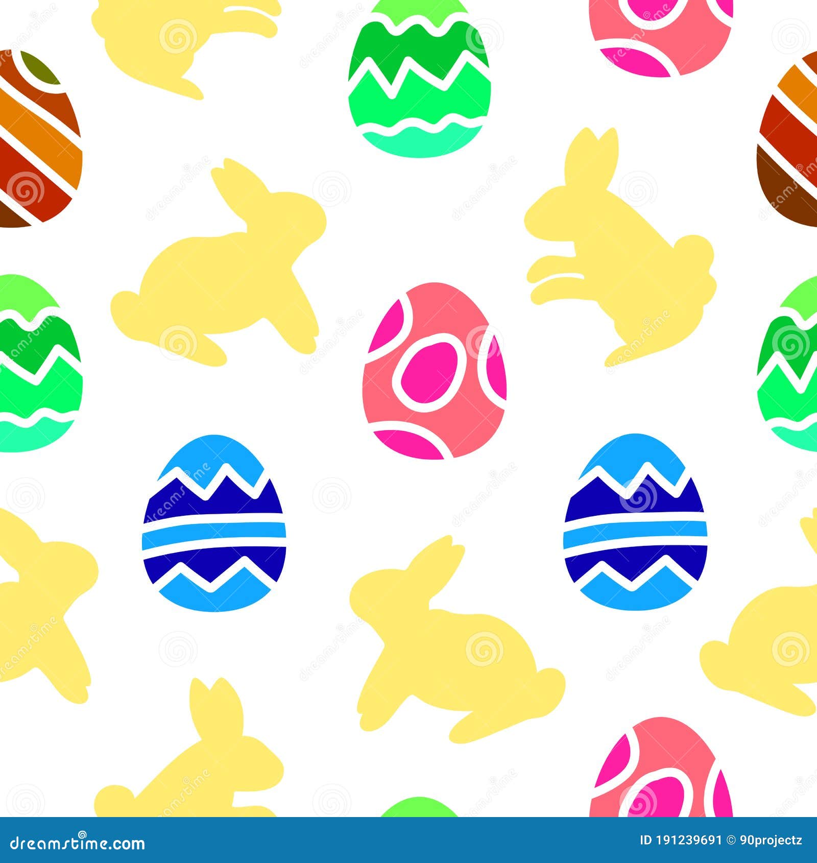 Abstract Easter Holiday Pattern, Seamless Pattern. Happy Easter ...