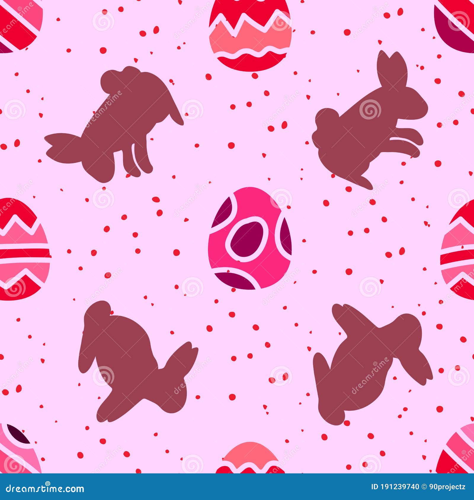 Abstract Happy Easter Day Pattern, Seamless Pattern, Pascha Holiday ...