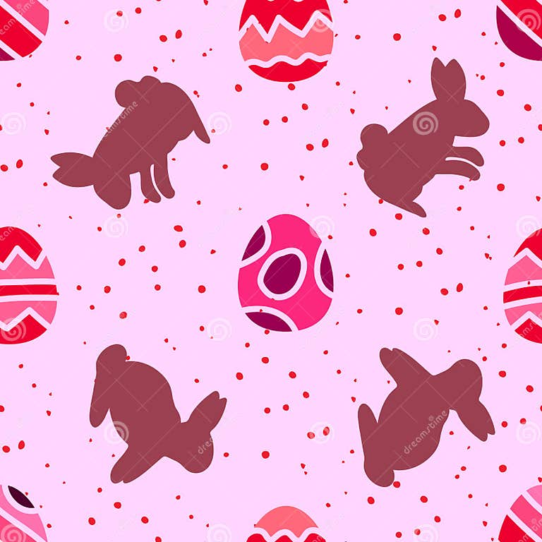 Abstract Happy Easter Day Pattern, Seamless Pattern, Pascha Holiday ...