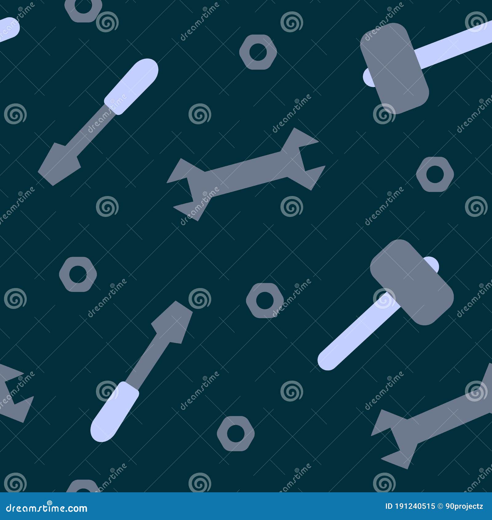 Seamless Tools Background Texture Vector Illustration | CartoonDealer ...