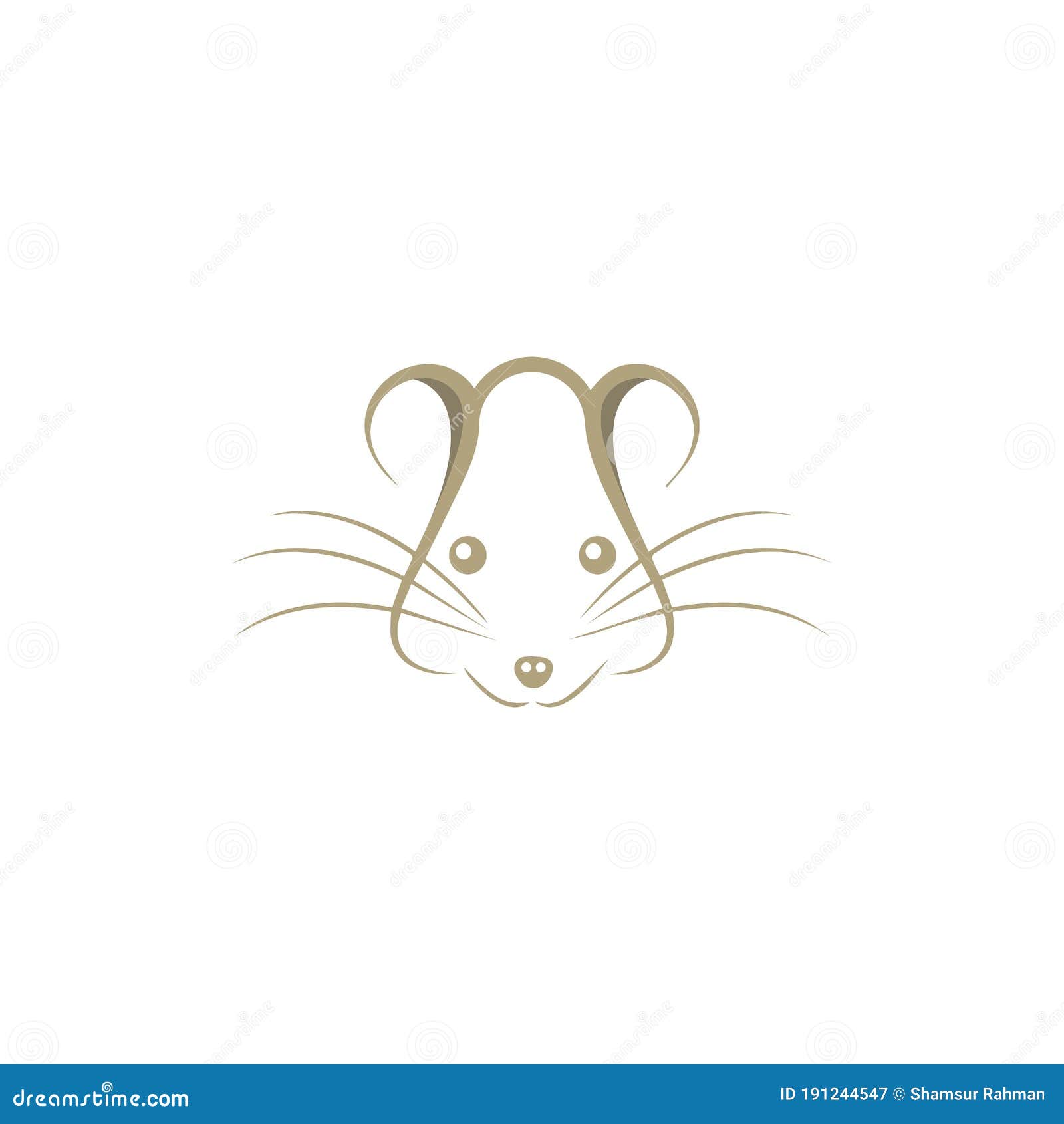 Rat Logo Mascot Vector Design Template Stock Vector - Illustration of ...