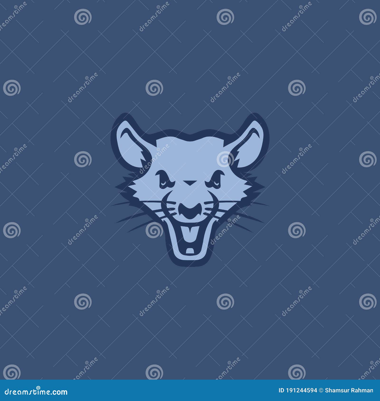 Rat Logo Mascot Vector Design Template Stock Vector - Illustration of ...