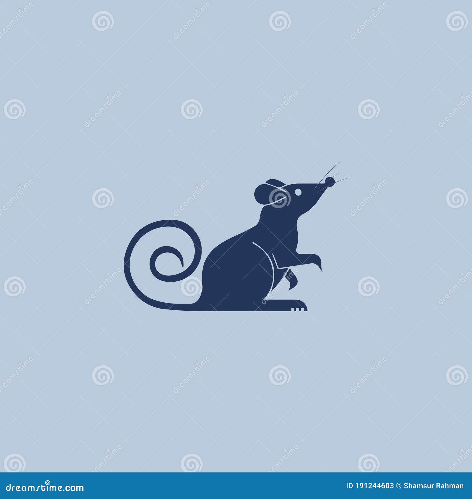 Rat Logo Mascot Vector Design Template Stock Vector - Illustration of ...