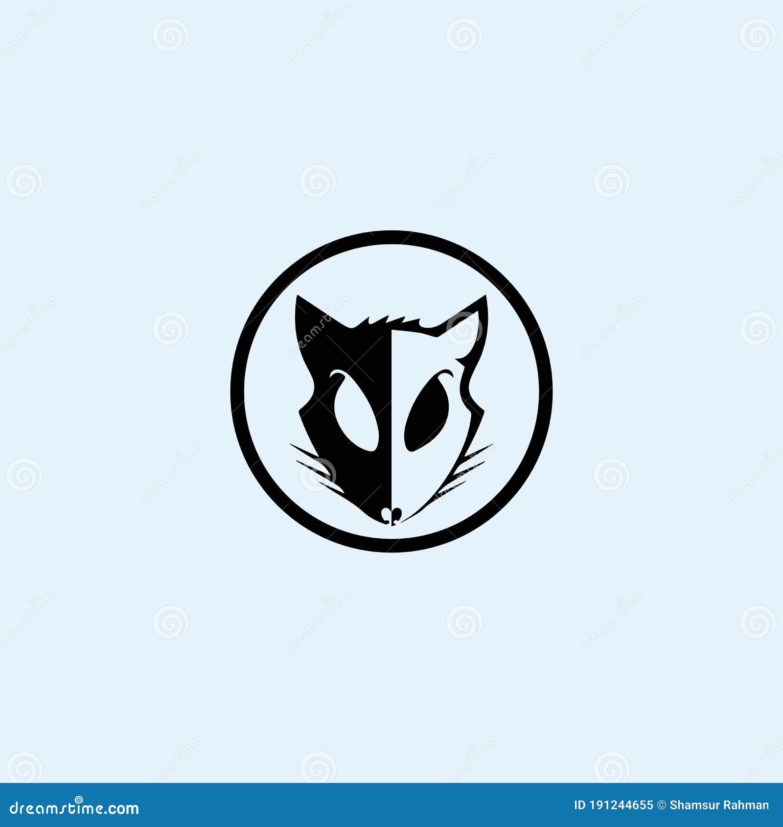 Rat Logo Mascot Vector Design Template Stock Vector - Illustration of ...