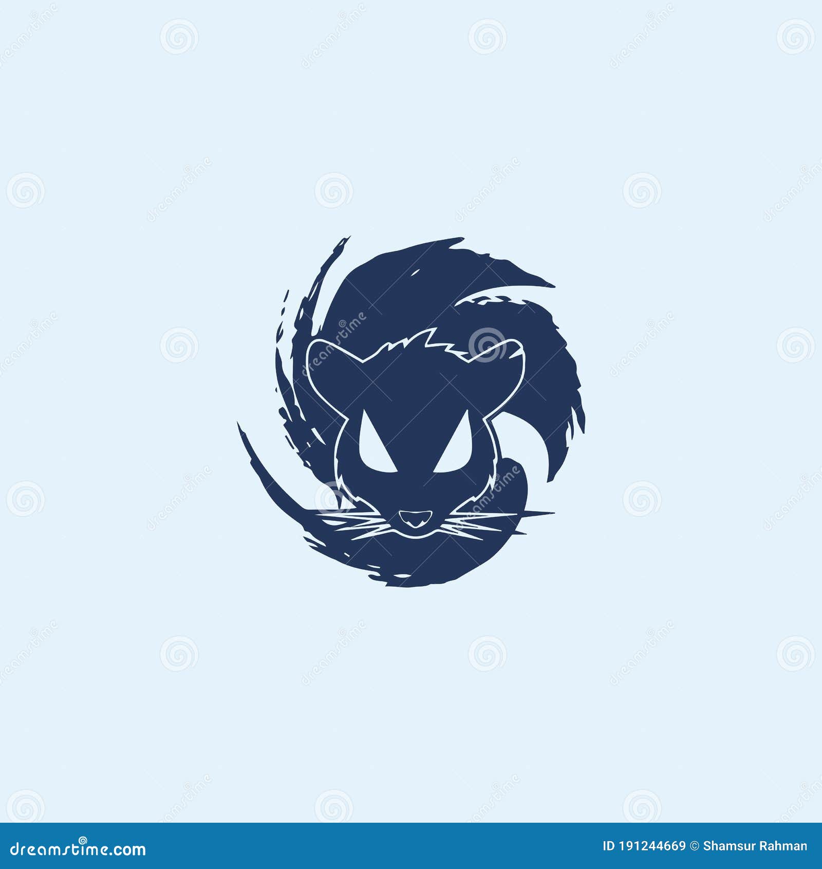 Rat Logo Mascot Vector Design Template Stock Vector - Illustration of ...