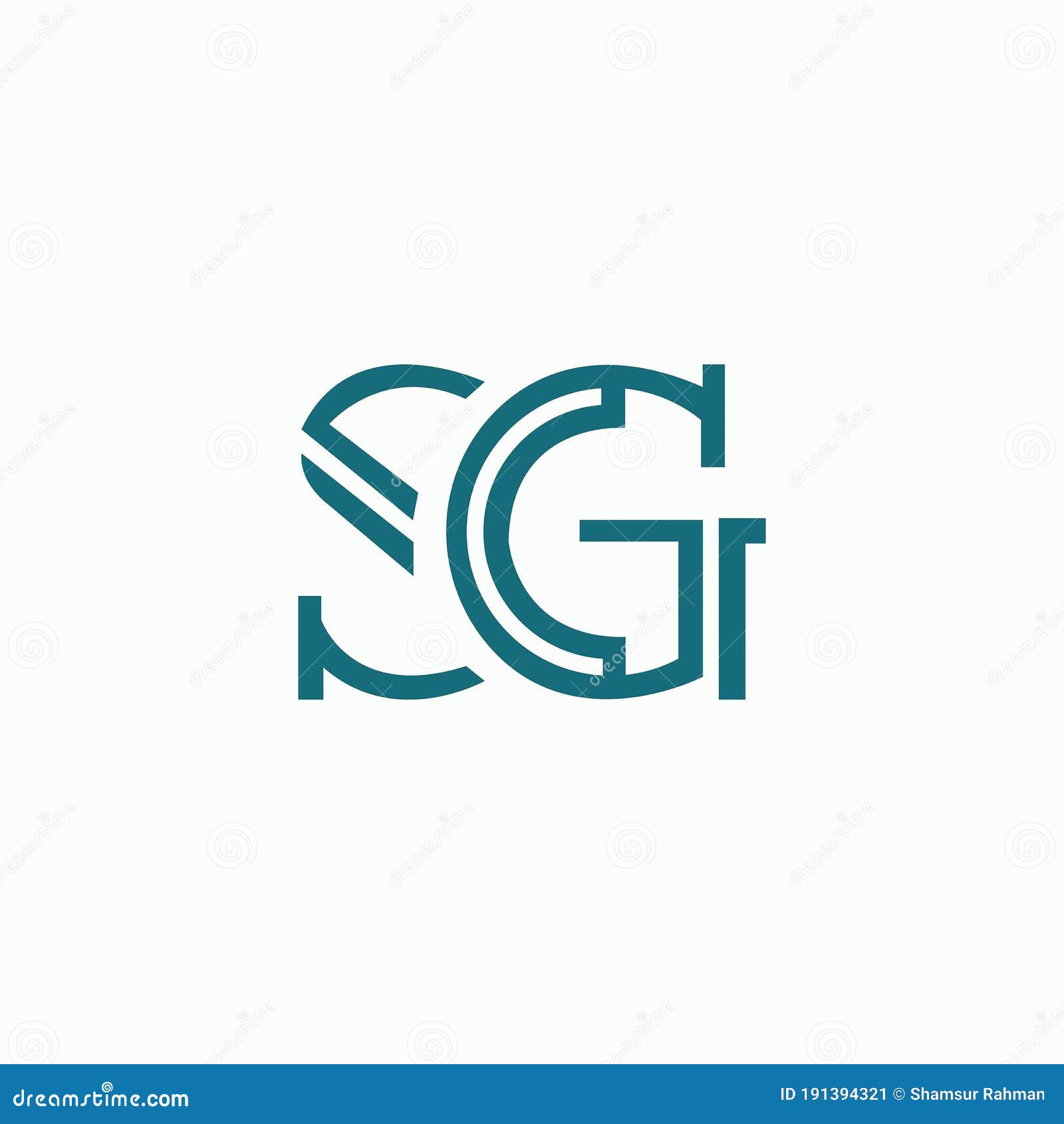 Initial Letter Sg Logo or Gs Logo Vector Design Template Stock Vector ...