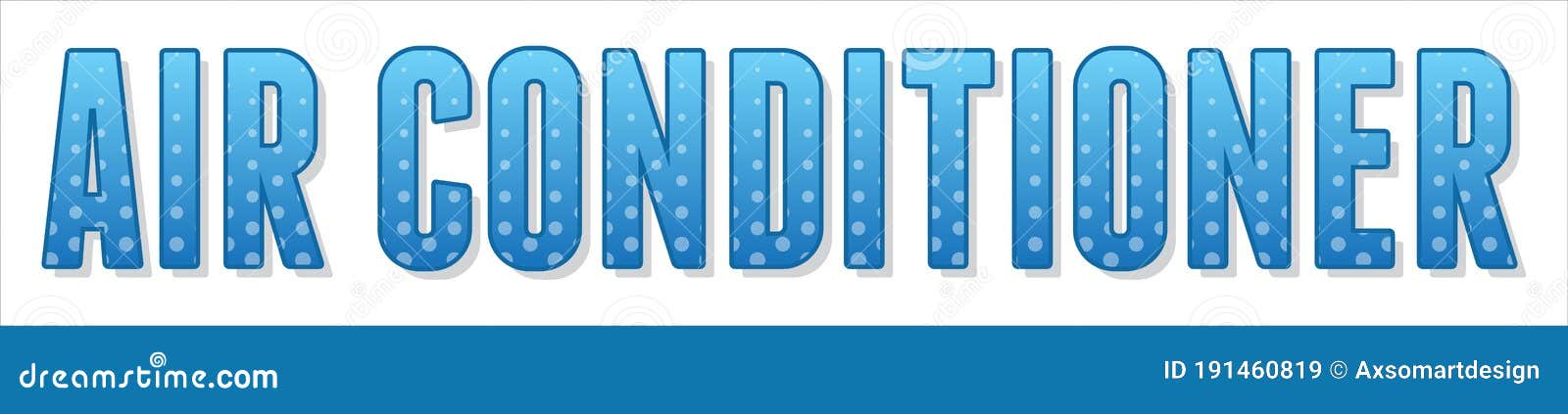 Air Conditioner Lettering | Stylized Type for AC Marketing Stock Vector ...