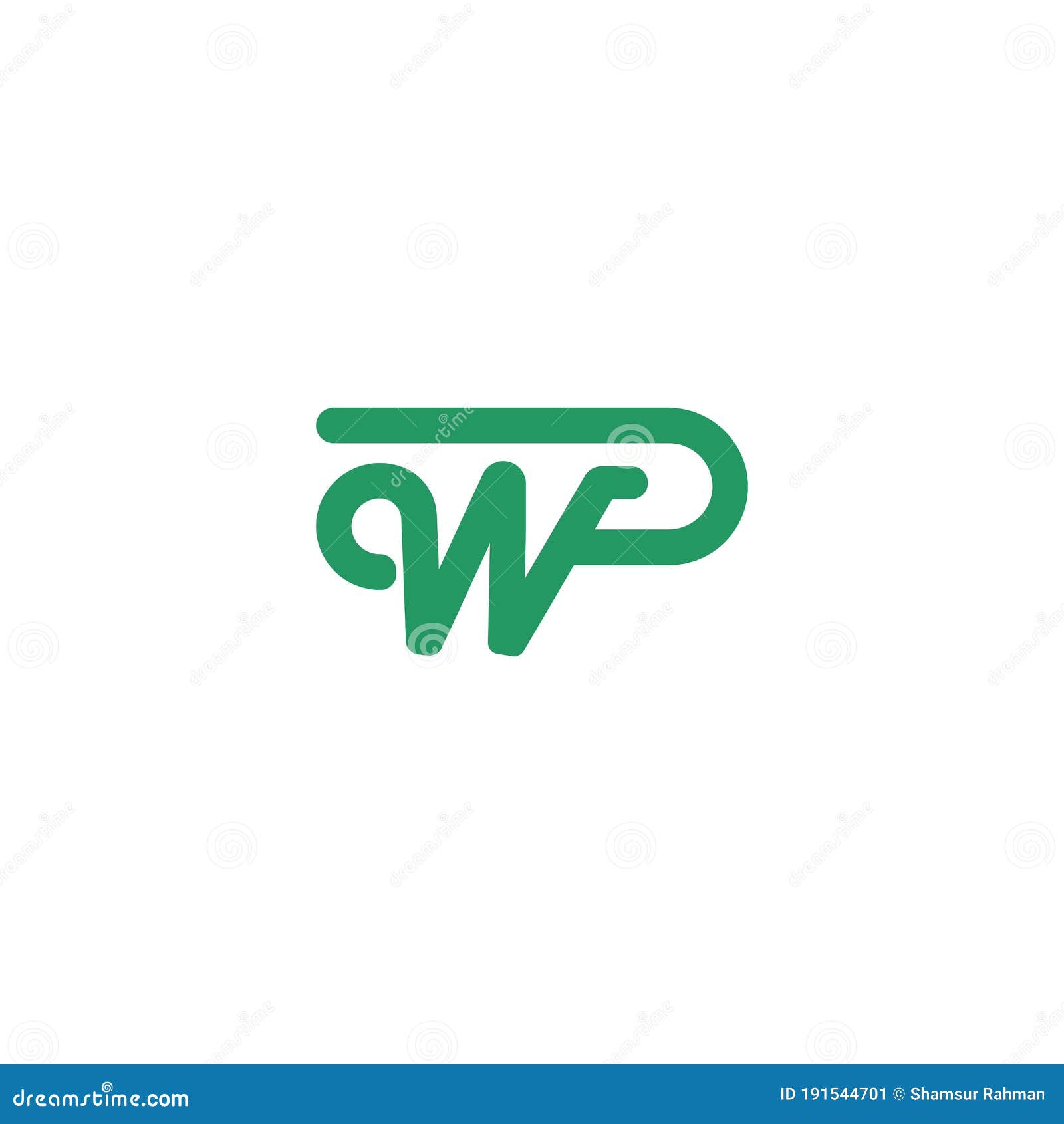 Initial Letter Wp Logo or Pw Logo Vector Design Template Stock Vector ...