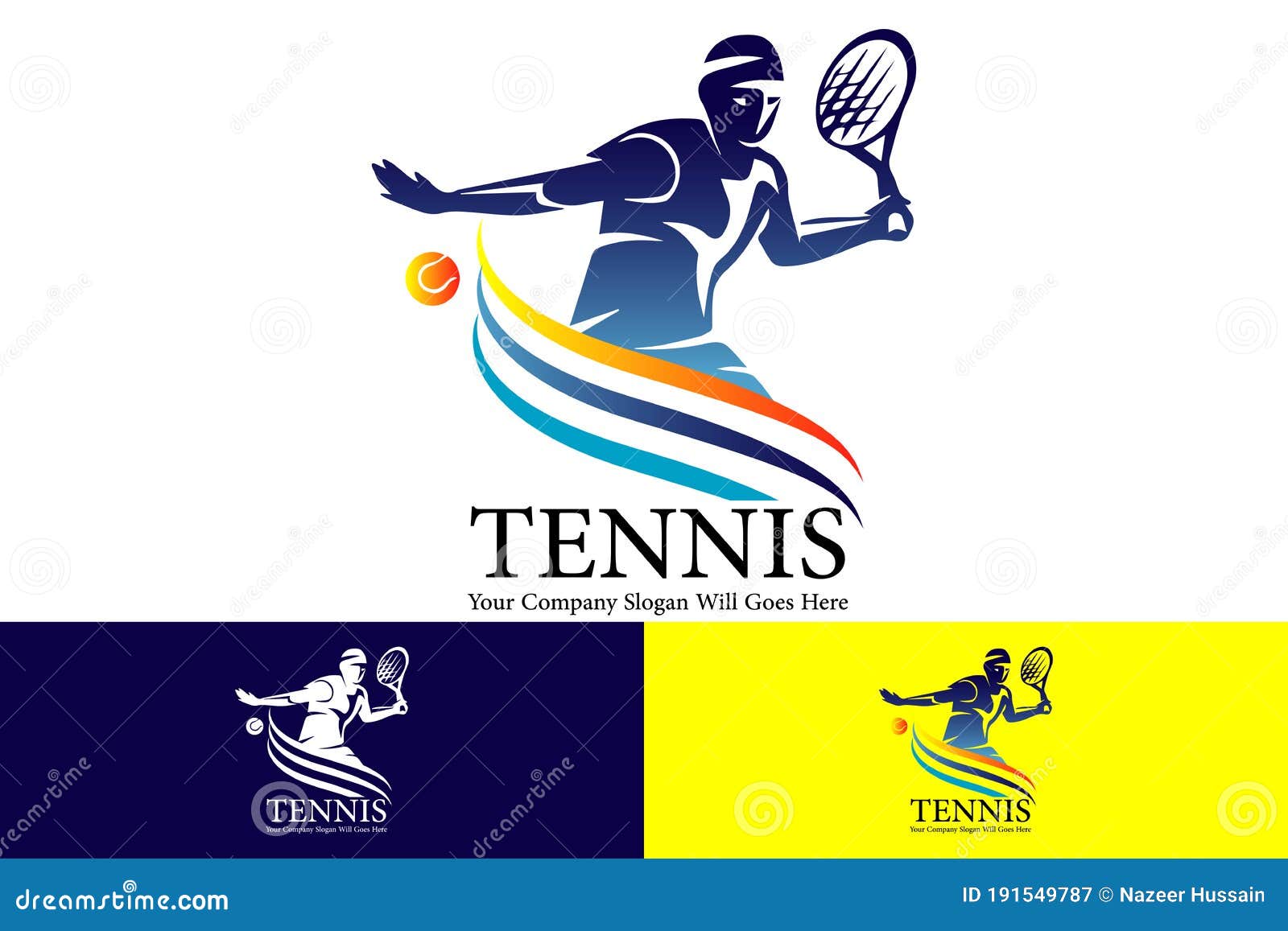 Tennis Game Playing Vector Logo Stock Vector - Illustration of label ...