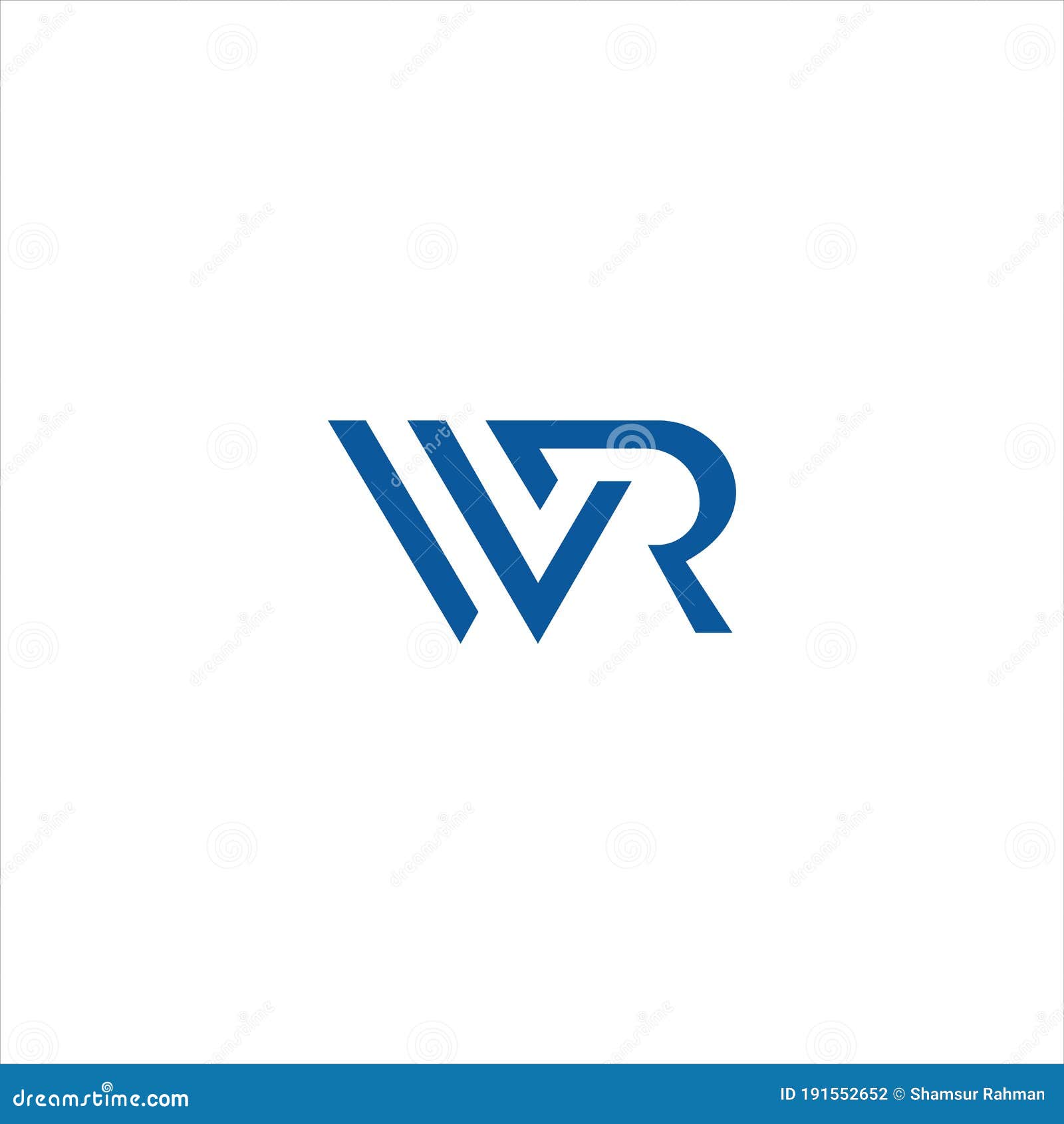 Initial Letter Wr Logo or Rw Logo Vector Design Template Stock Vector ...