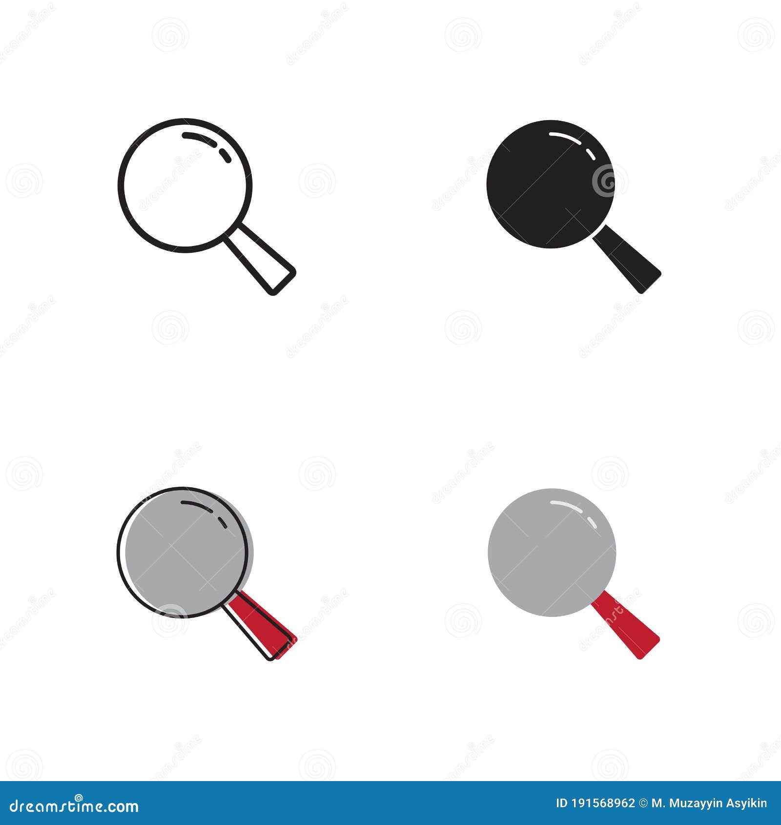 Simple Search Icon on White Background Stock Vector - Illustration of ...