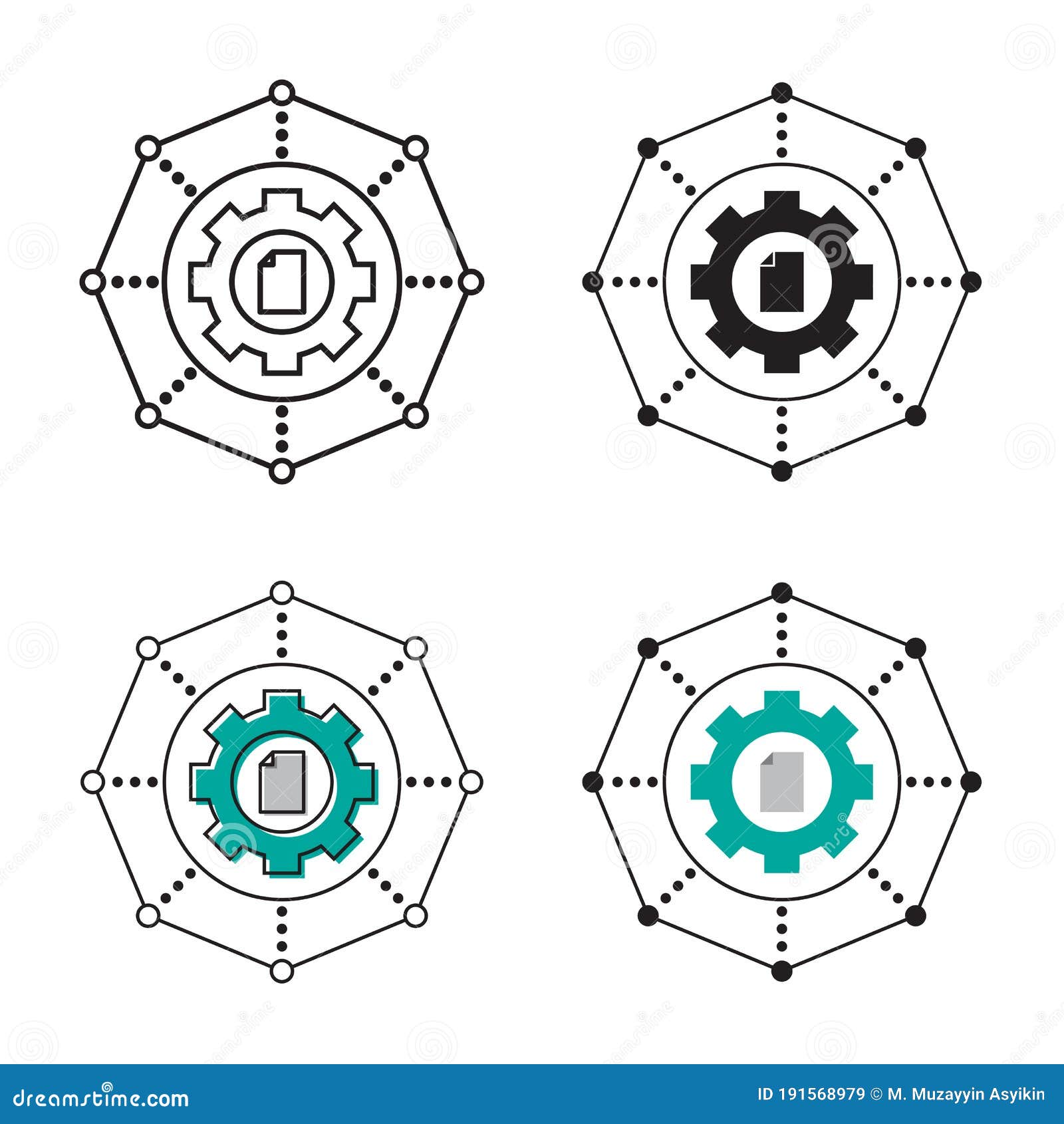 Simple Setting Content Management Icon on White Background Stock Vector ...