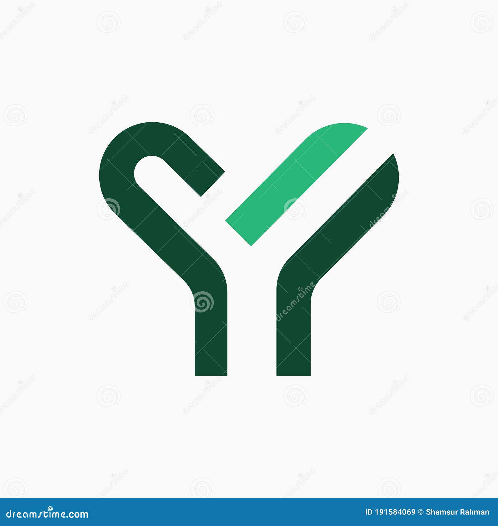 Initial Letter Y Logo or Yy Logo Vector Design Template Stock Vector ...