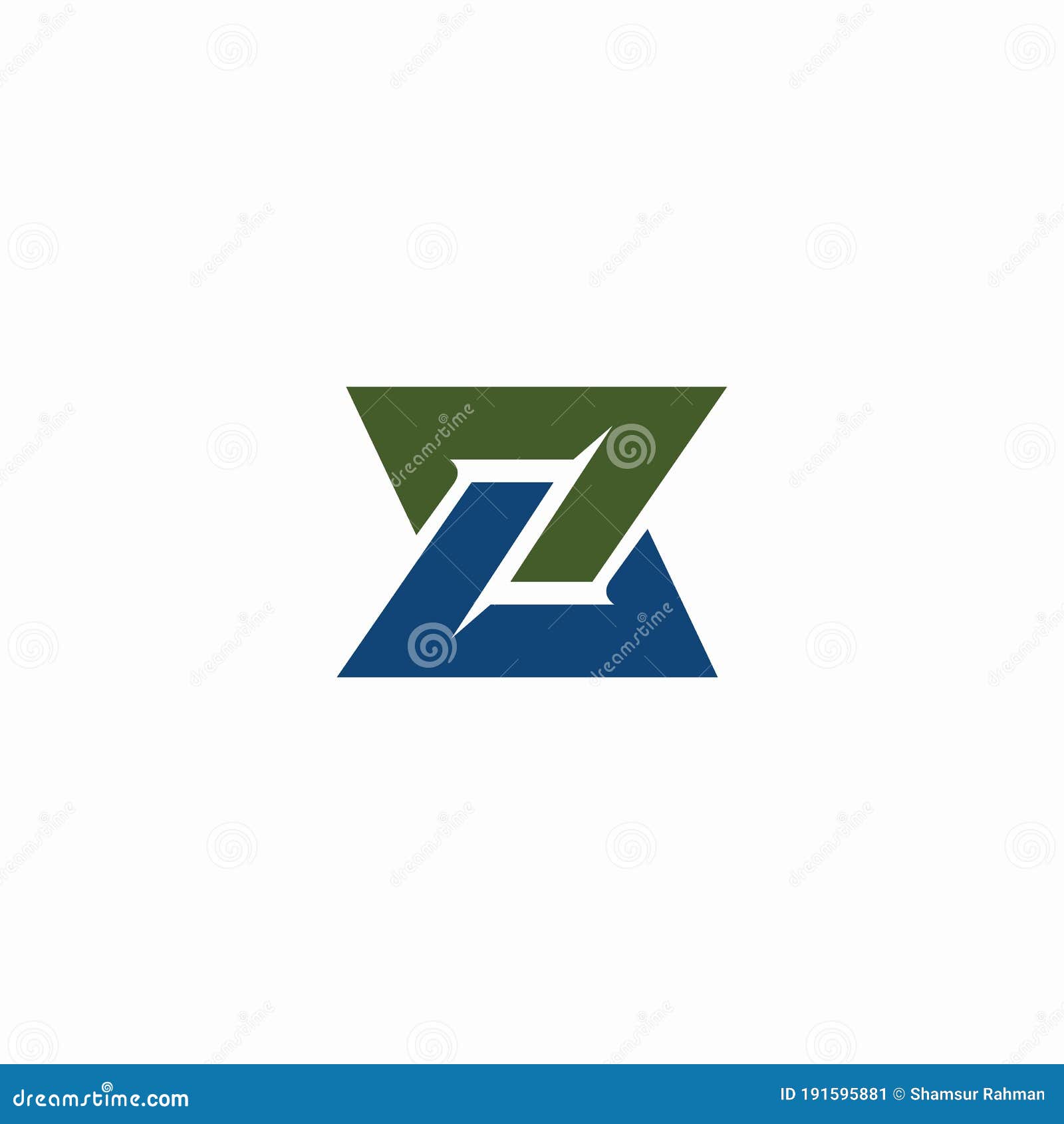 Initial Letter Z Logo or Zz Logo Vector Design Template Stock Vector ...
