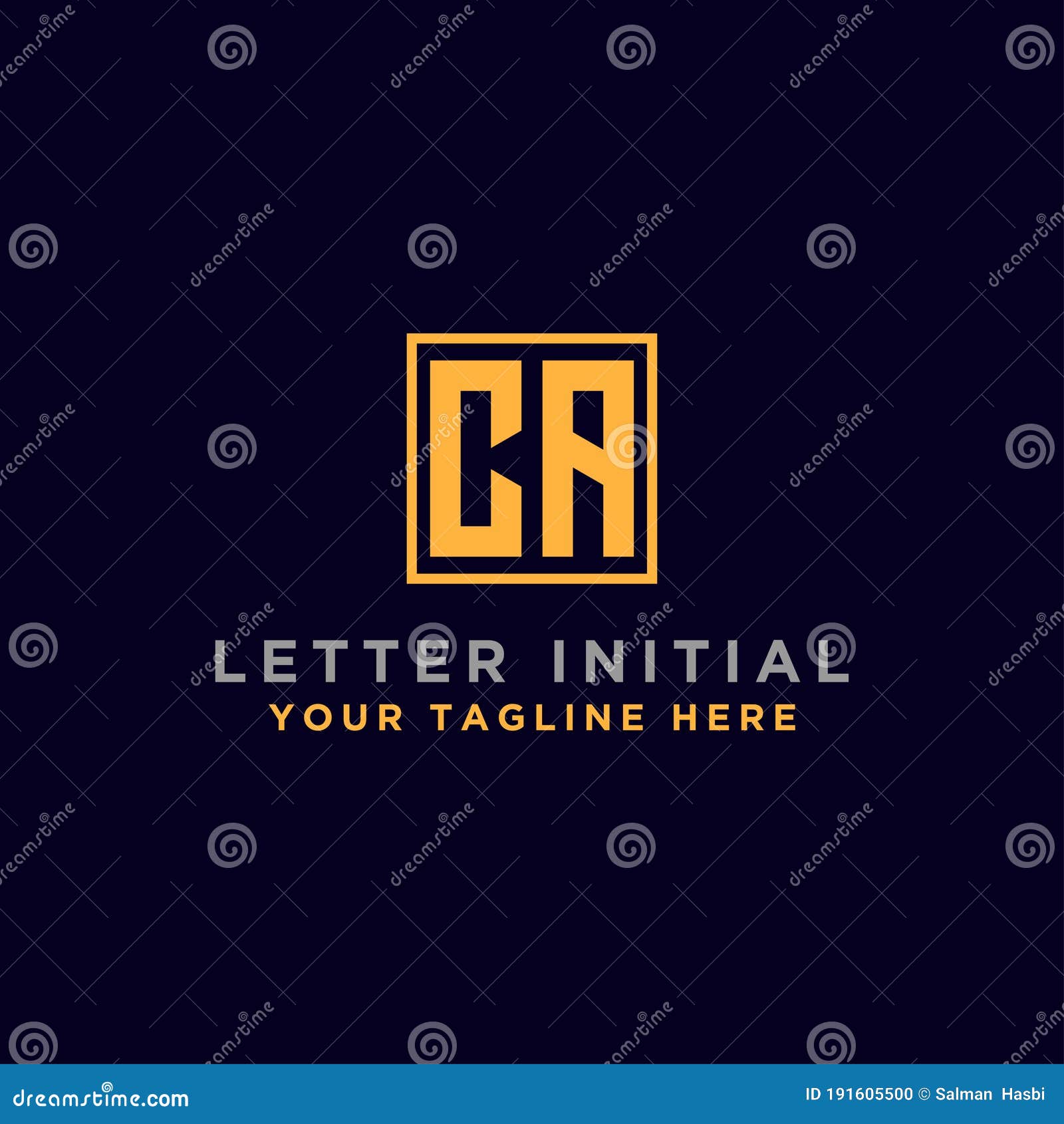 Logo Initial Letters of the CA Logo Icon. -Vector Stock Vector ...