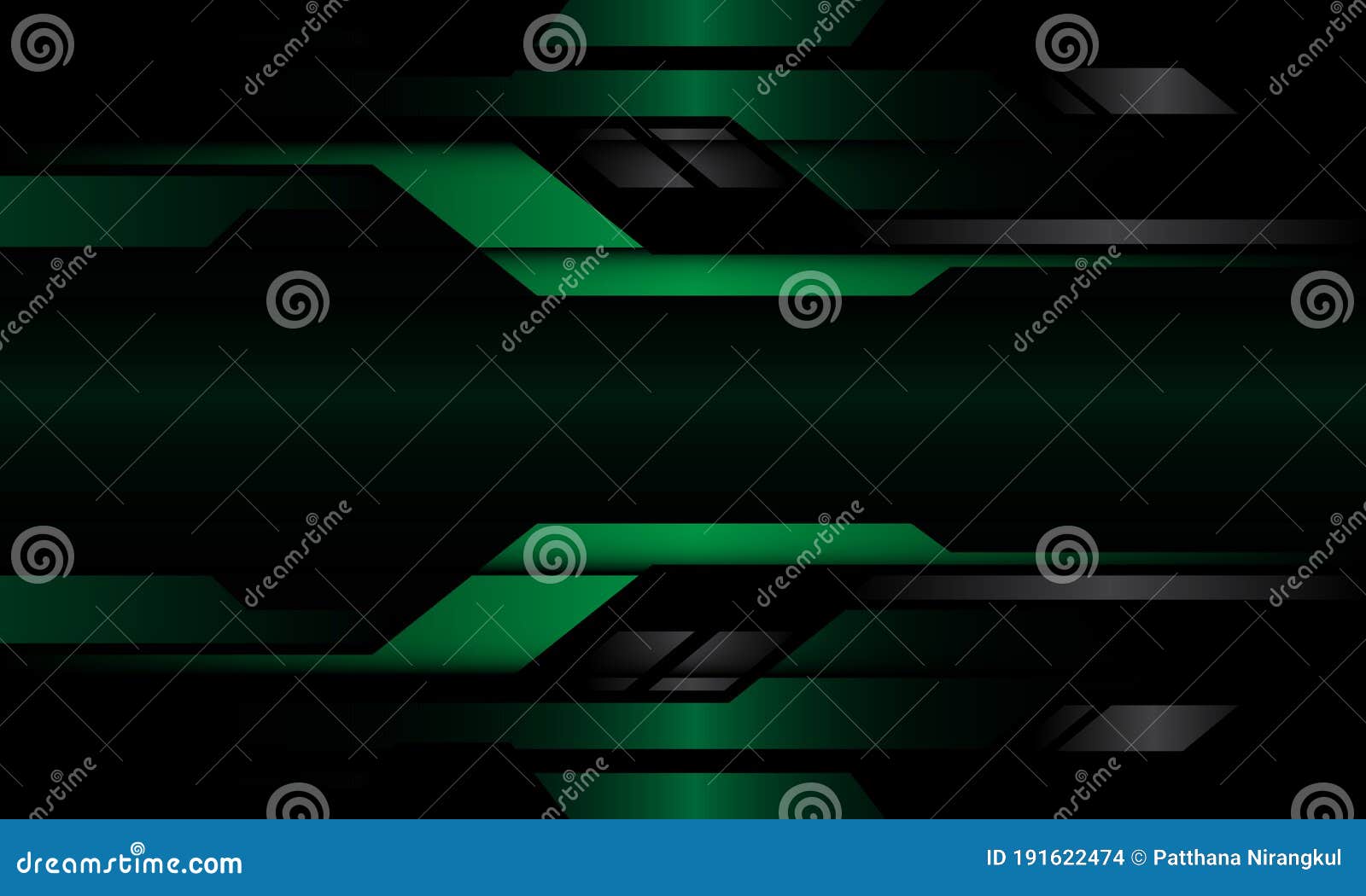 Abstract Dark Green Grey Metallic Geometric Cyber Circuit Design Modern ...