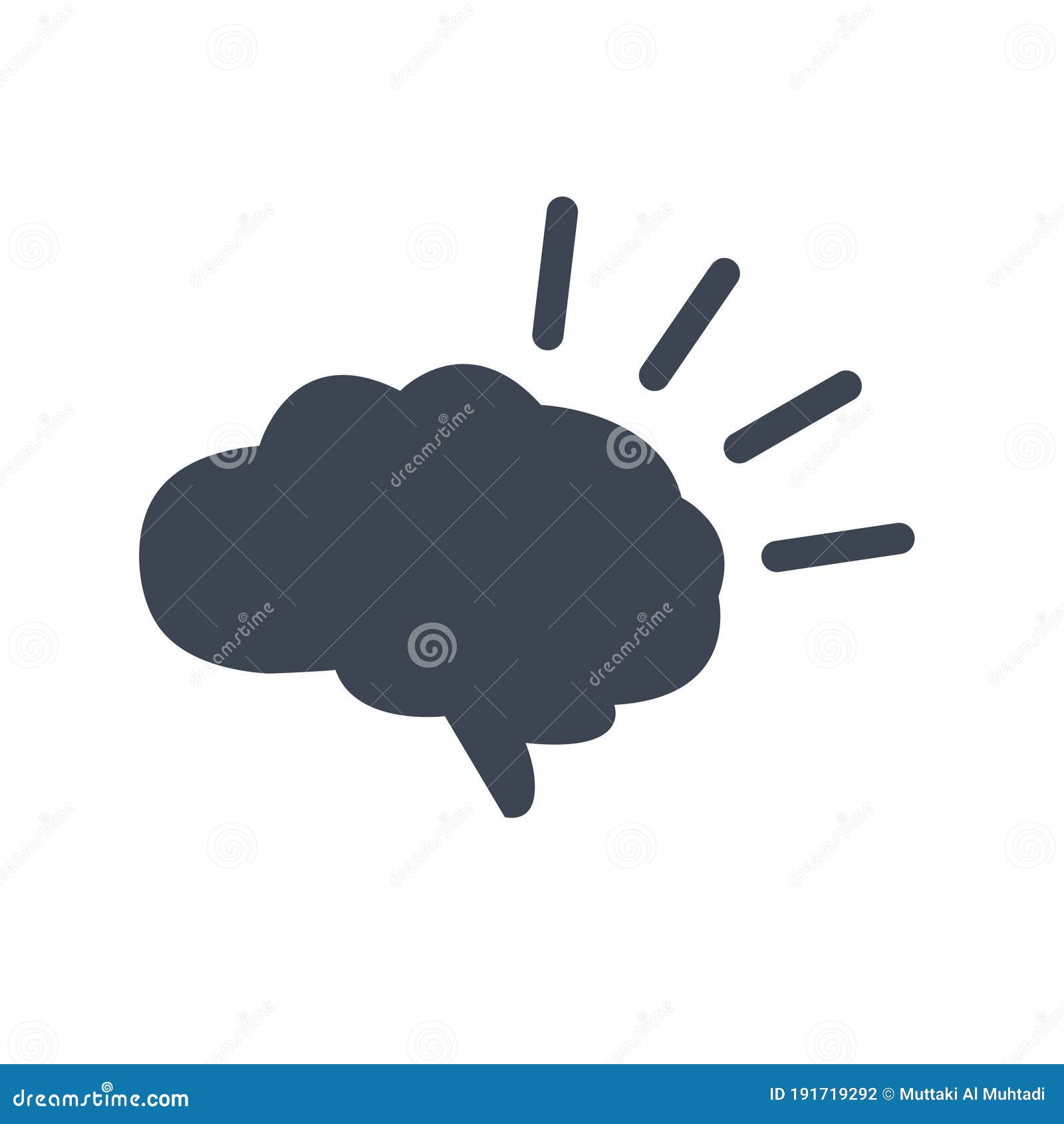Intellectual Thinking Icon Vector Graphic Stock Vector - Illustration ...