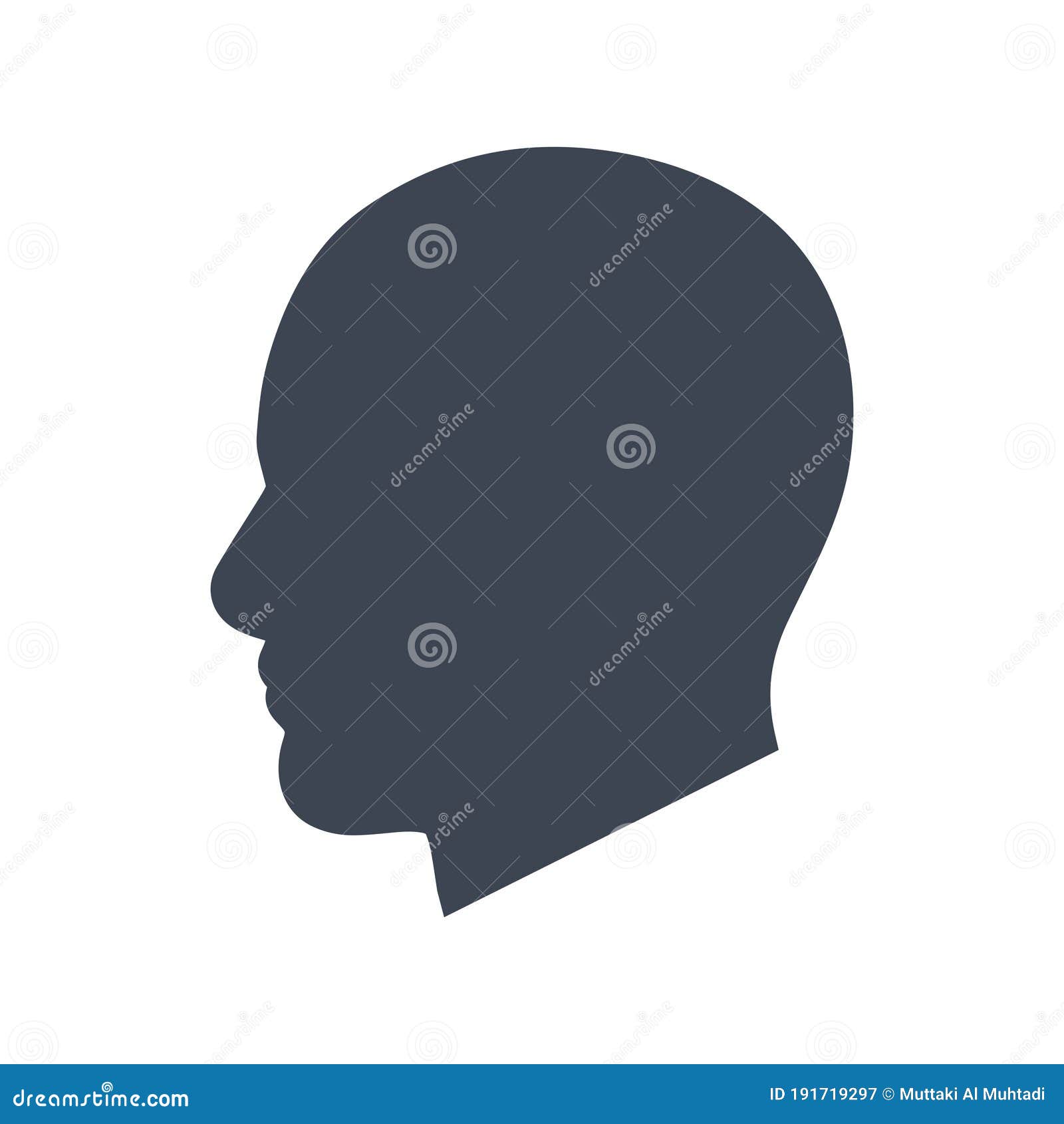 Man Head Icon Vector Graphic Stock Vector - Illustration of black ...