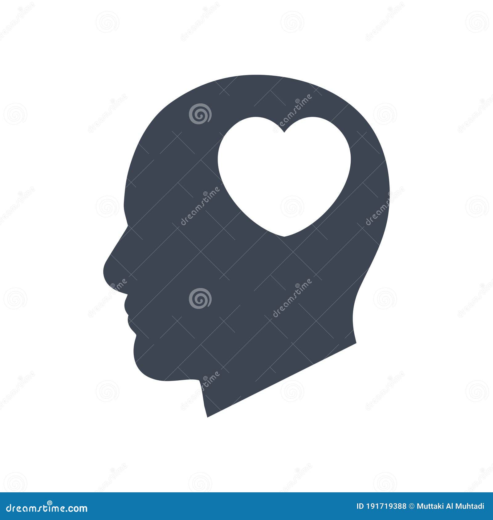 Romantic Thinking Icon Vector Graphic, Bubble, Heart, Love, Think ...
