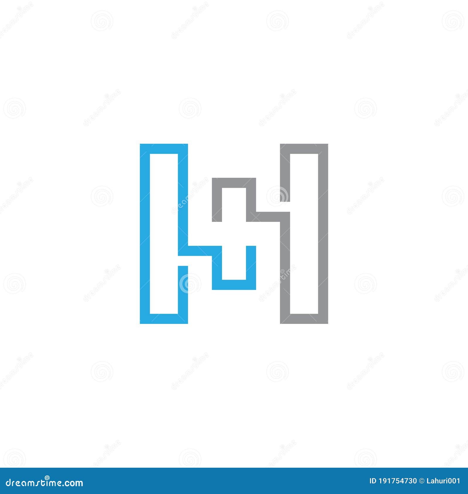 Initial Letter H Health Logo Vector Stock Vector - Illustration of ...