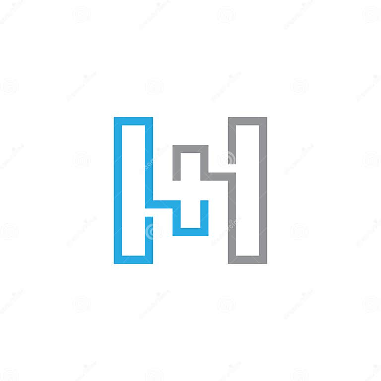 Initial Letter H Health Logo Vector Stock Vector - Illustration of ...