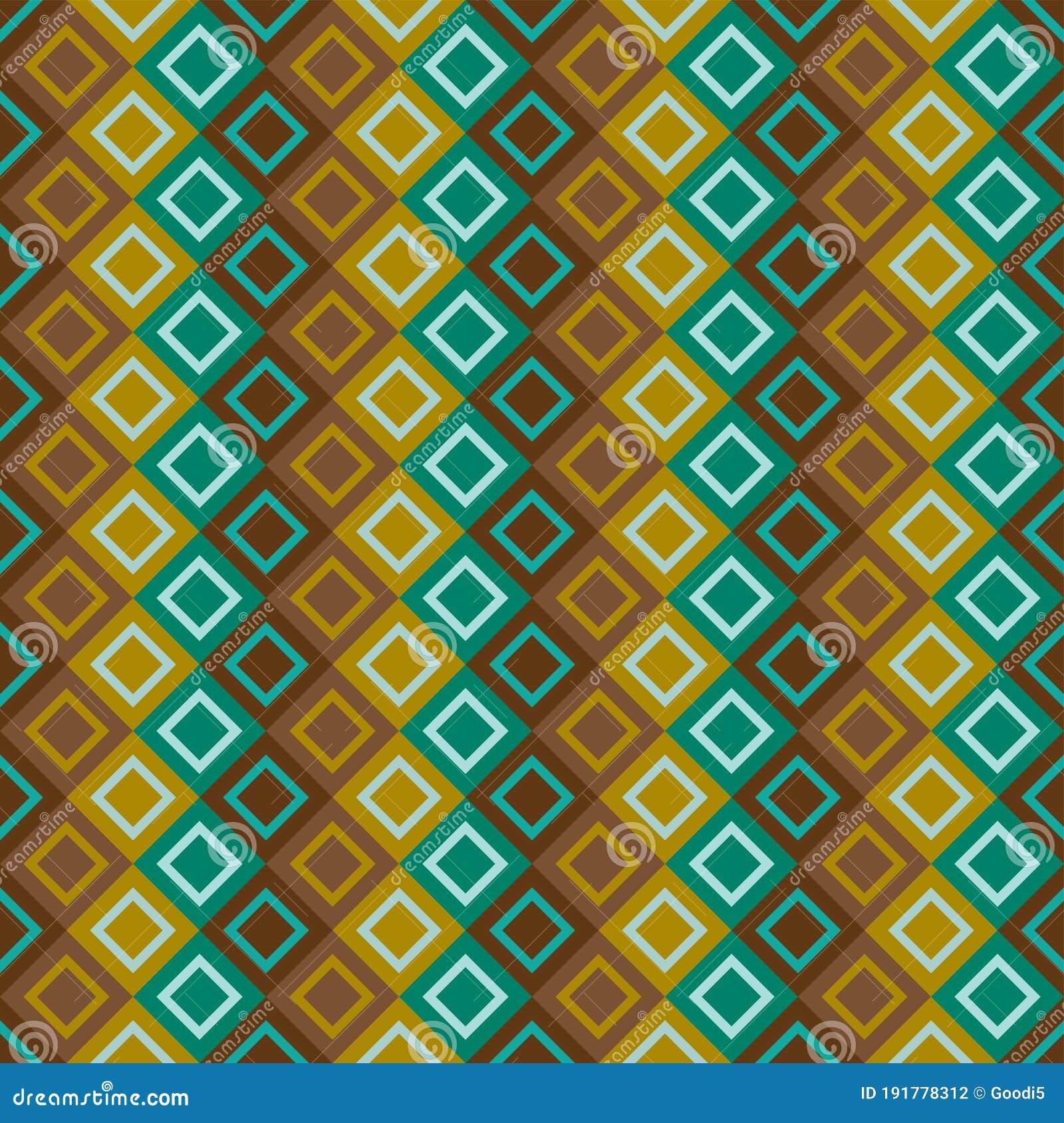Seamless Rhombus Design Pattern in Color Stock Vector - Illustration of ...