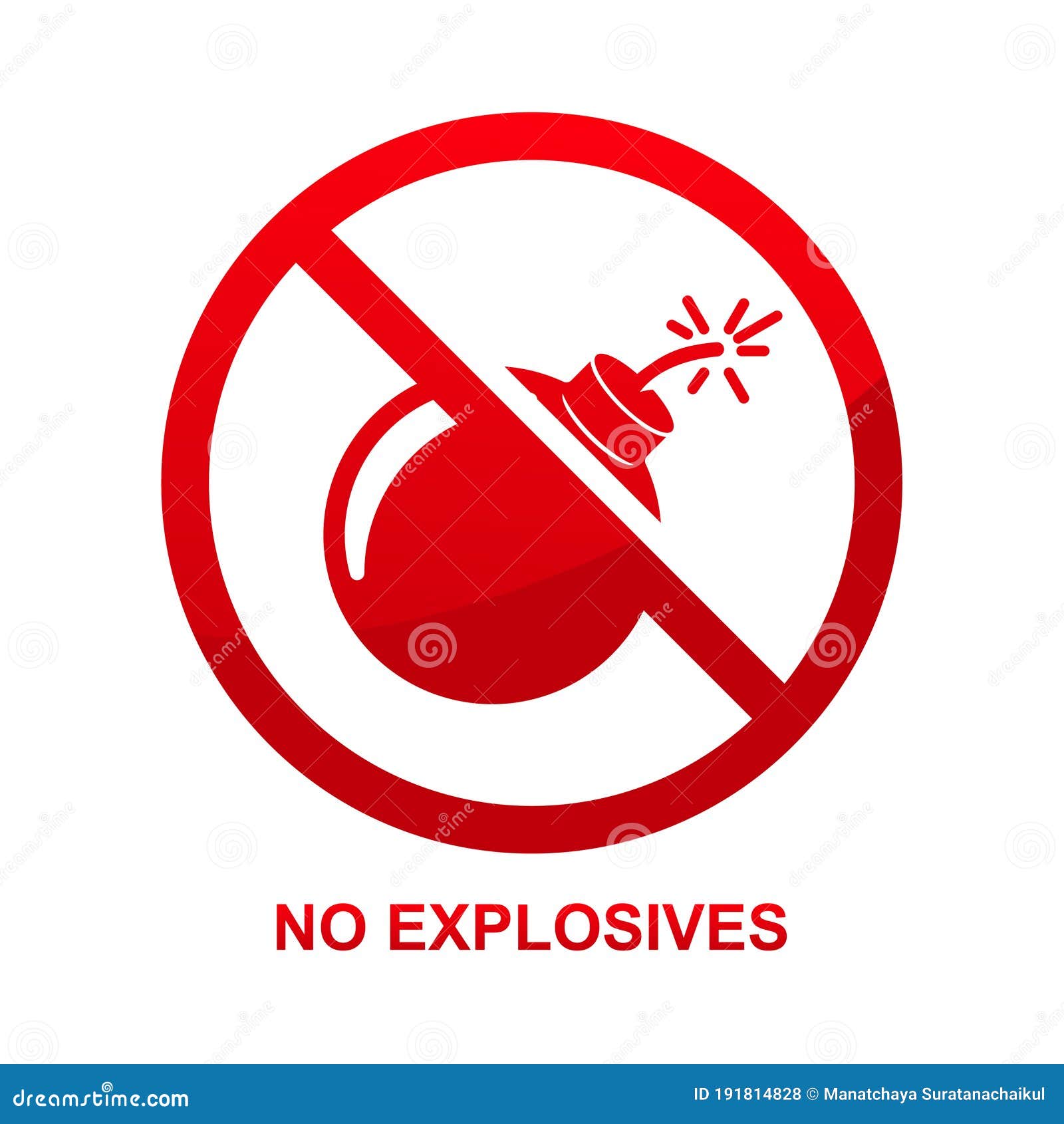 Explosives Sign. Physical Hazard Signs. Danger Sticker Cartoon Vector ...