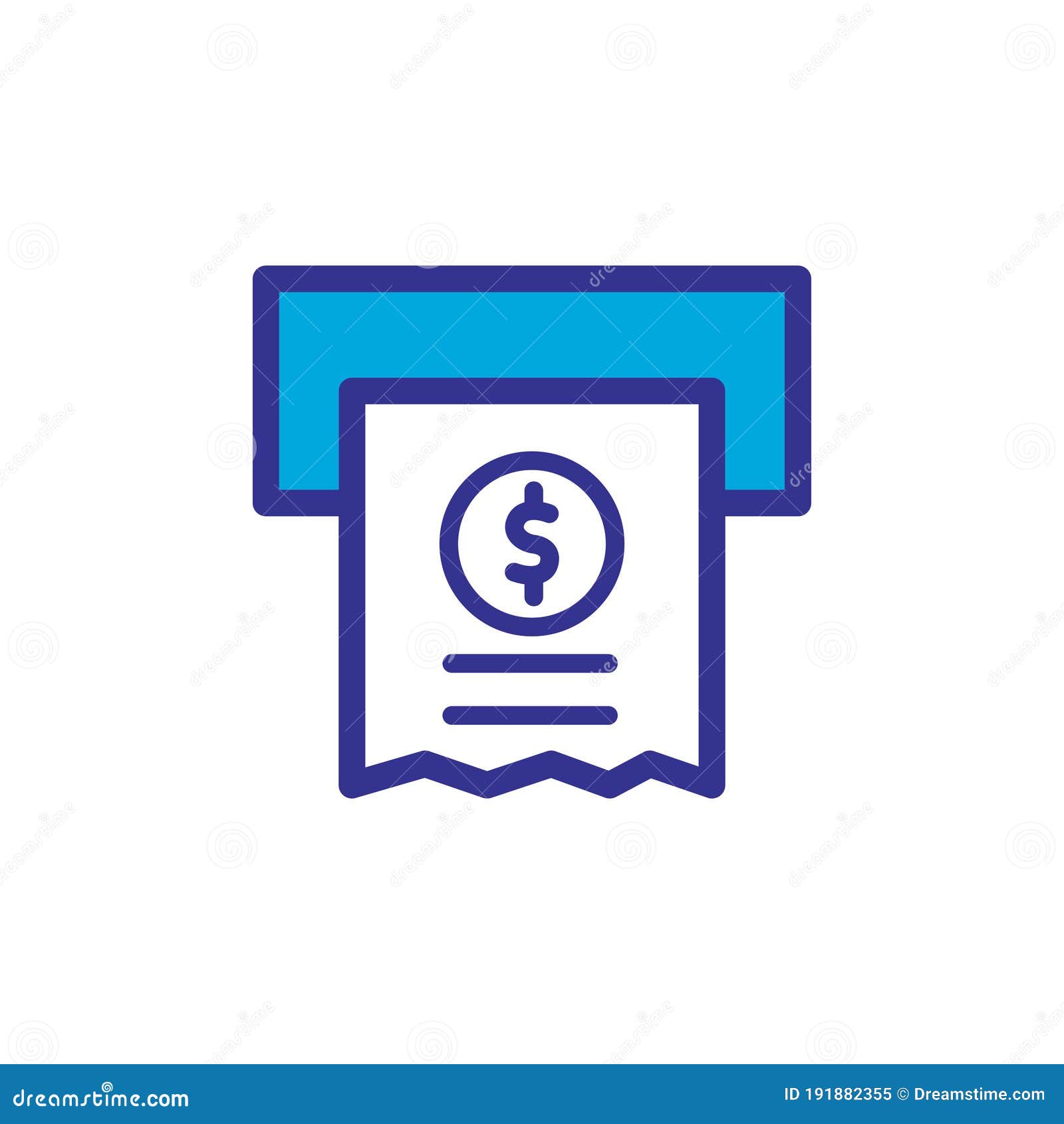 Bill Icon Vector Design Trendy Stock Vector - Illustration of bank ...
