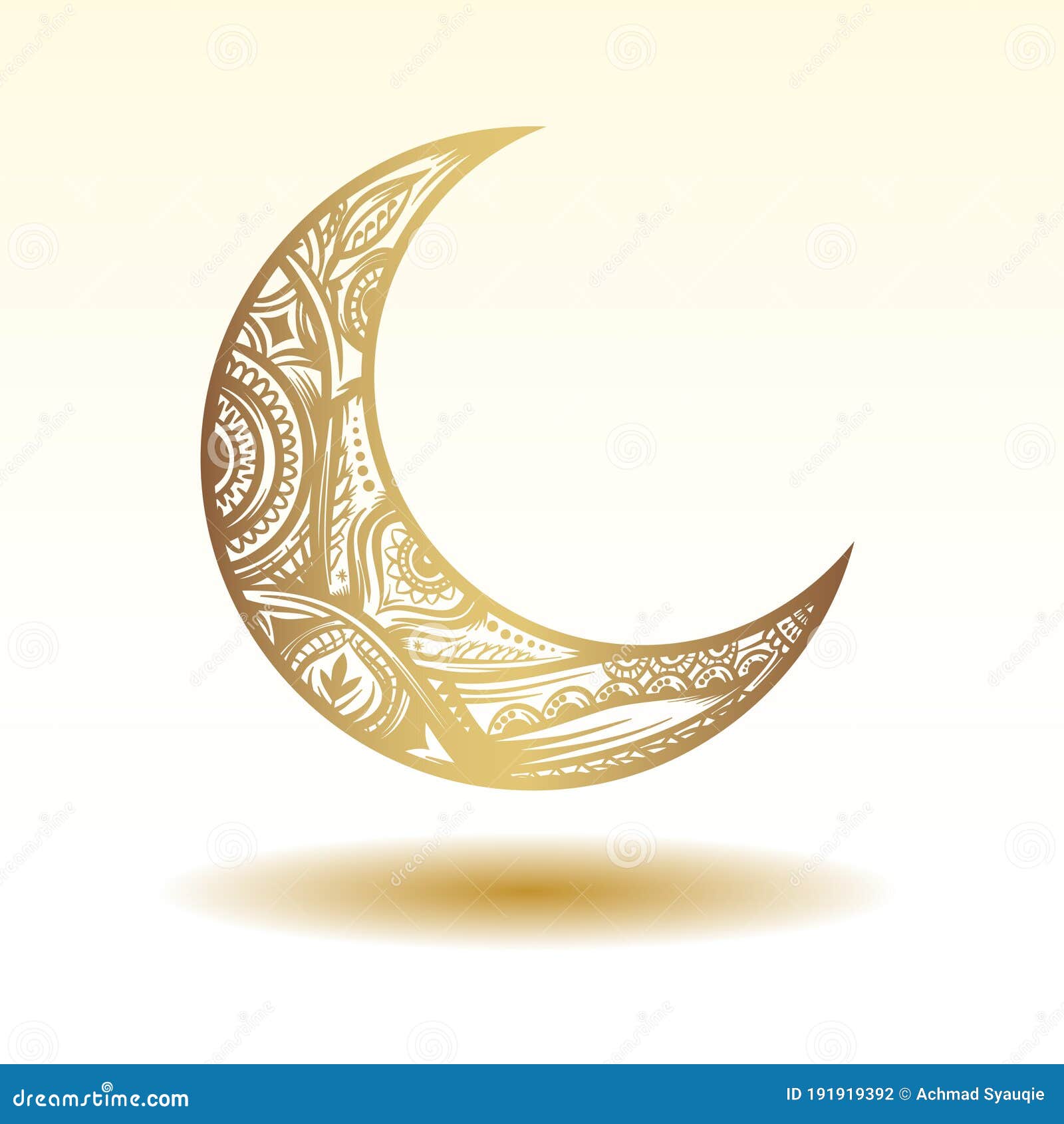 Moon Illustration 3D Effect Element for Moslem, Islamic, Islam ...