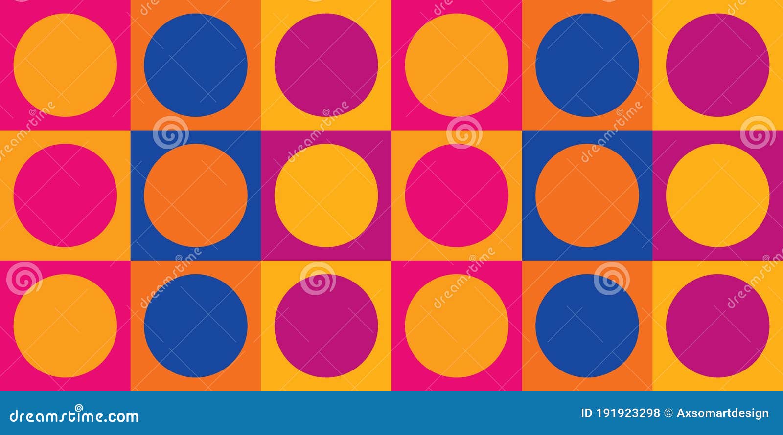 1960s Mod Wallpaper | Bright Retro Background Vector Illustration ...