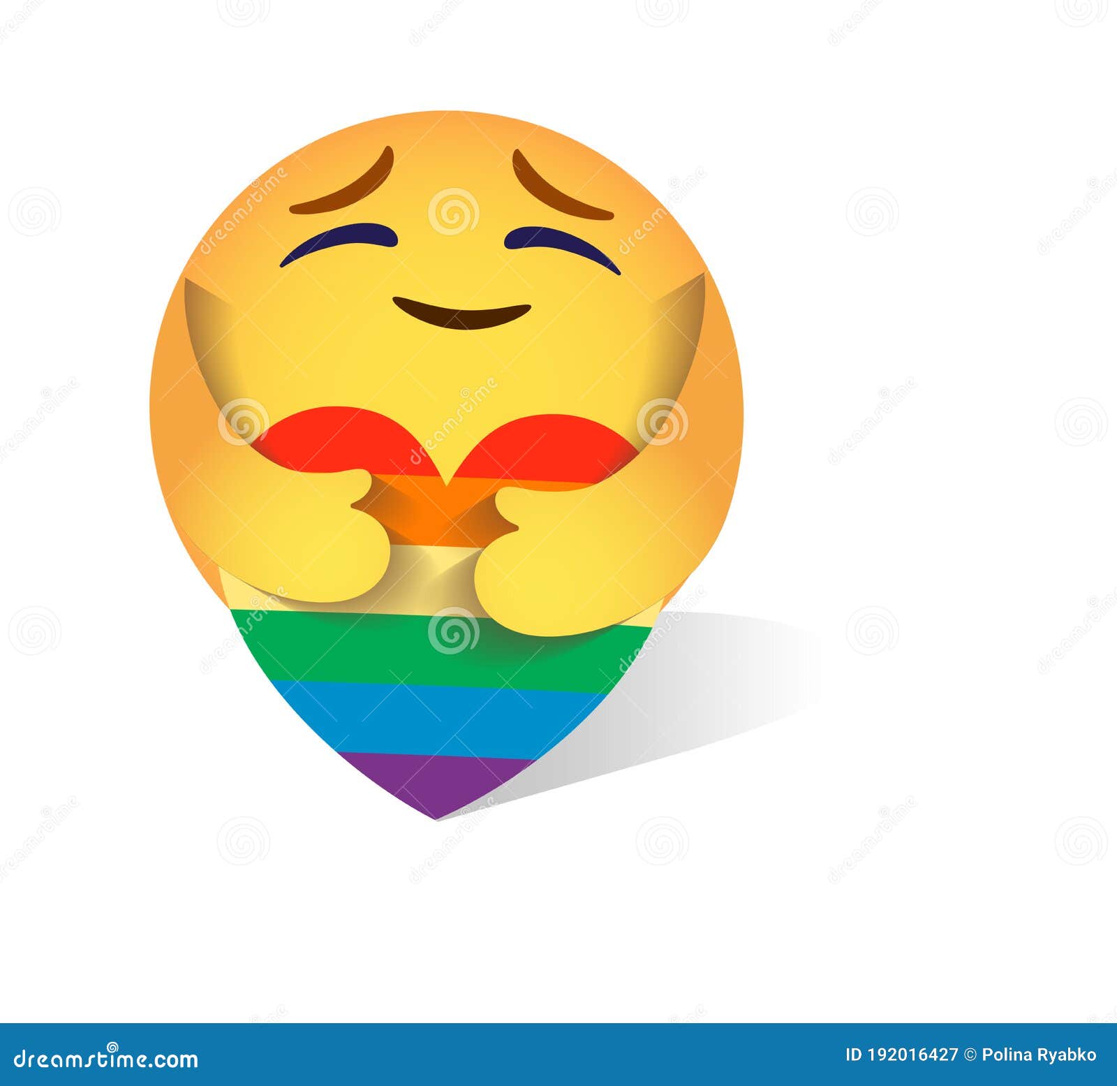 LGBT Community Symbol. Emoji, Emoticon Vector, Round Yellow Cartoon ...