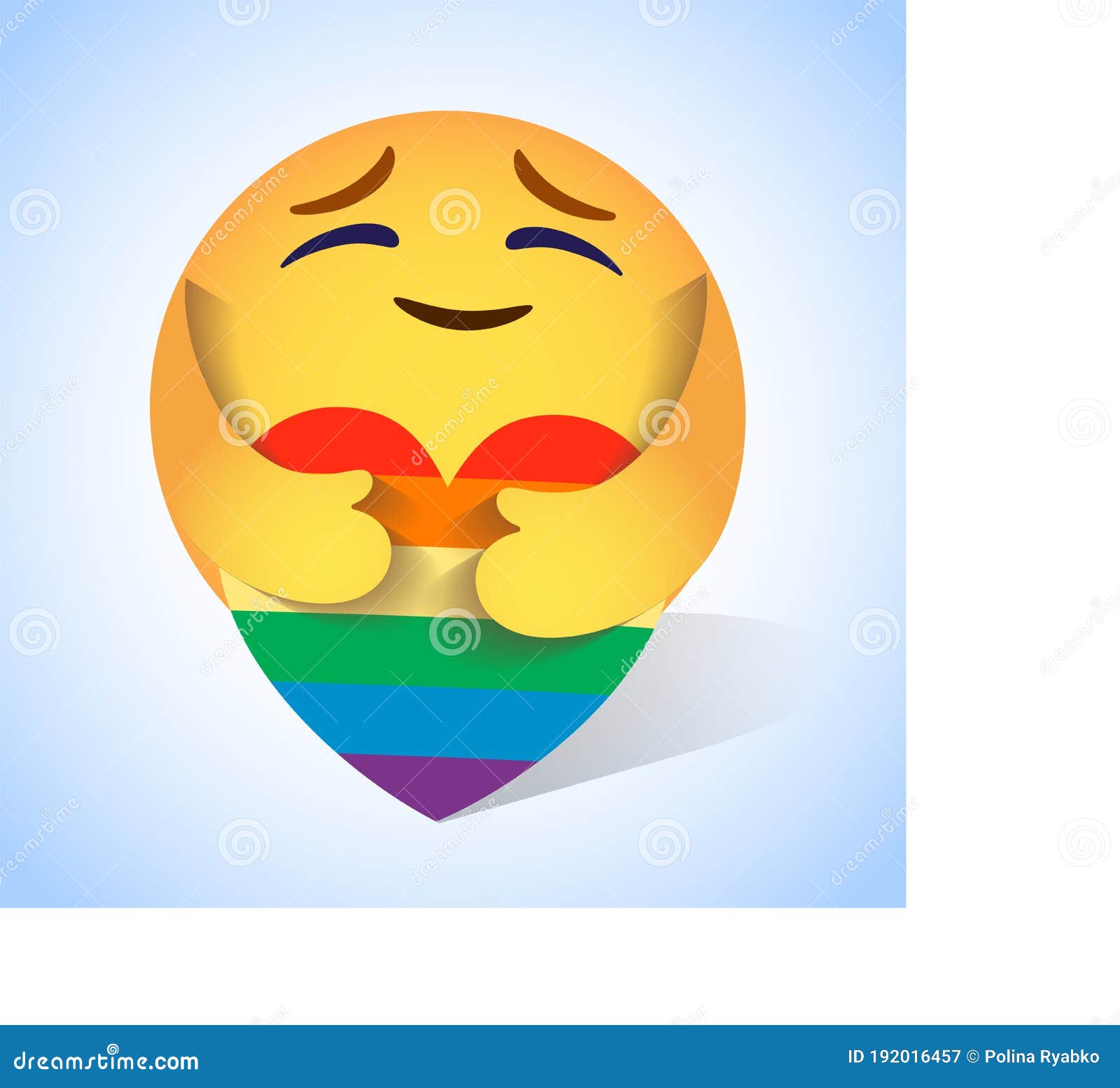 LGBT Community Symbol. Emoji, Emoticon Vector, Round Yellow Cartoon ...