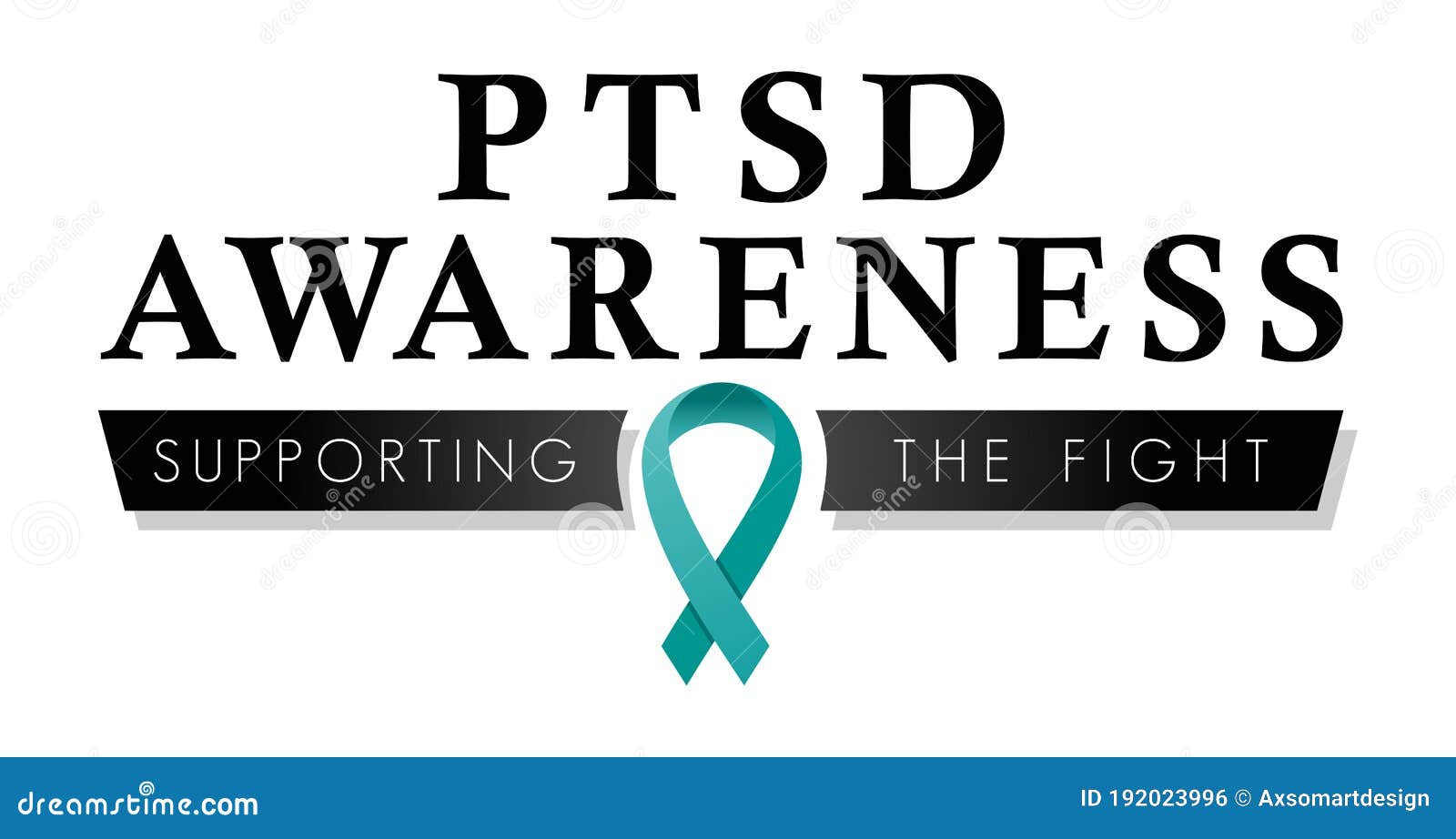 PTSD Awareness Ribbon | Post Traumatic Stress Disorder Icon Vector ...