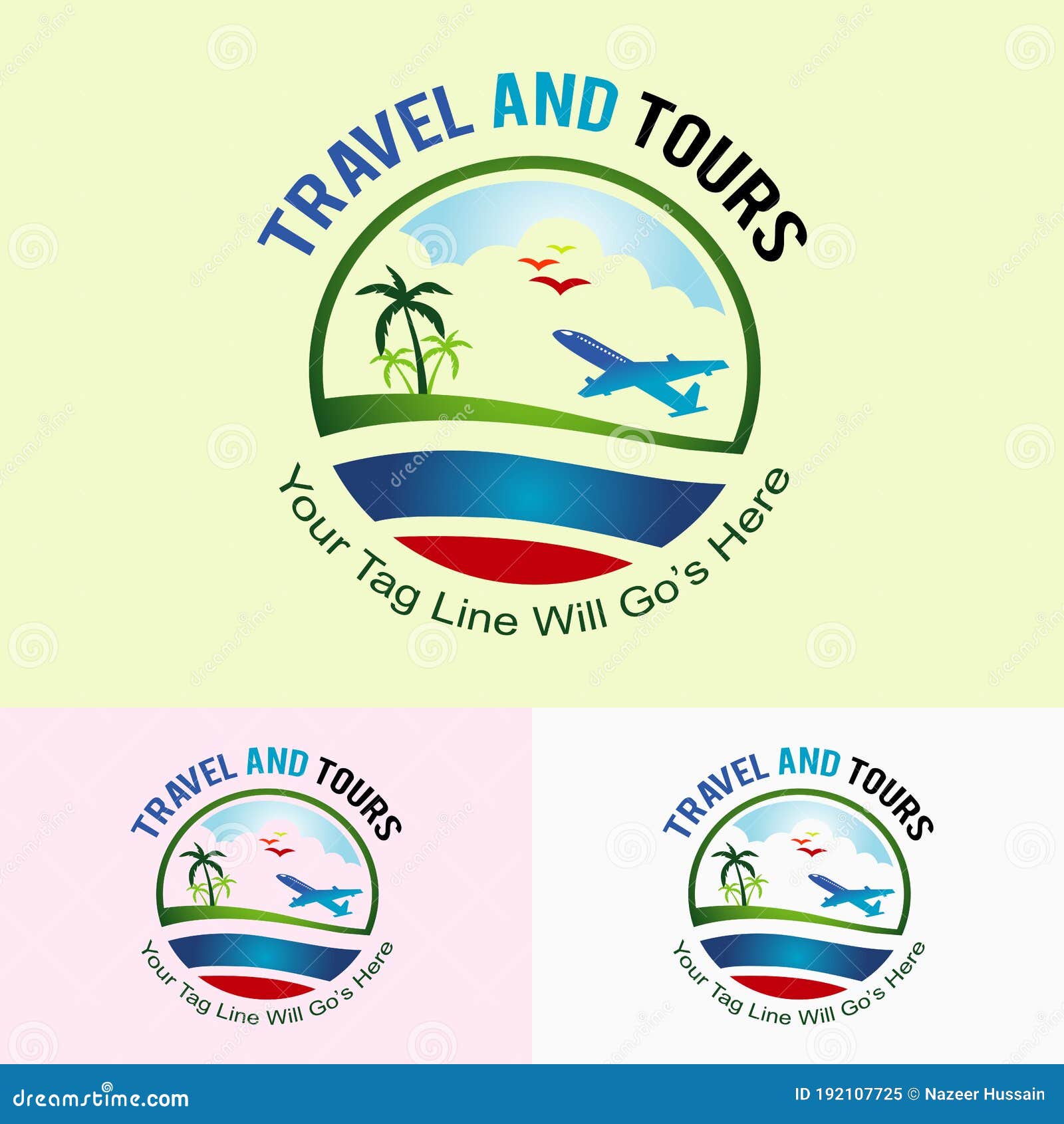 Travel and Tours Logo Vector Icon Stock Vector - Illustration of ...