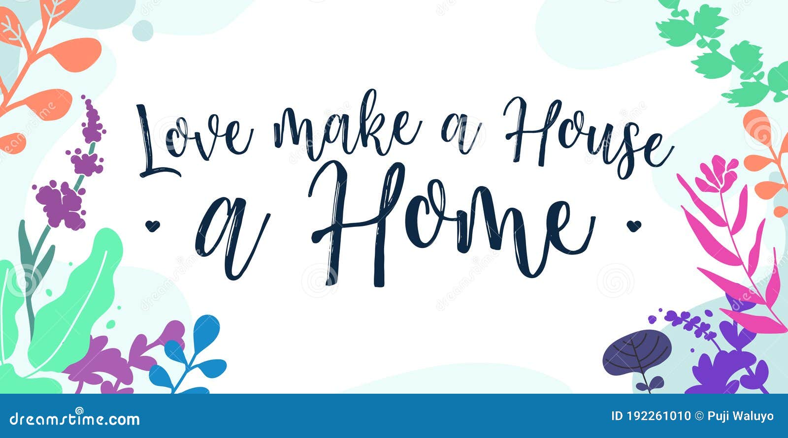 Love make a House a Home stock vector. Illustration of heart - 192261010