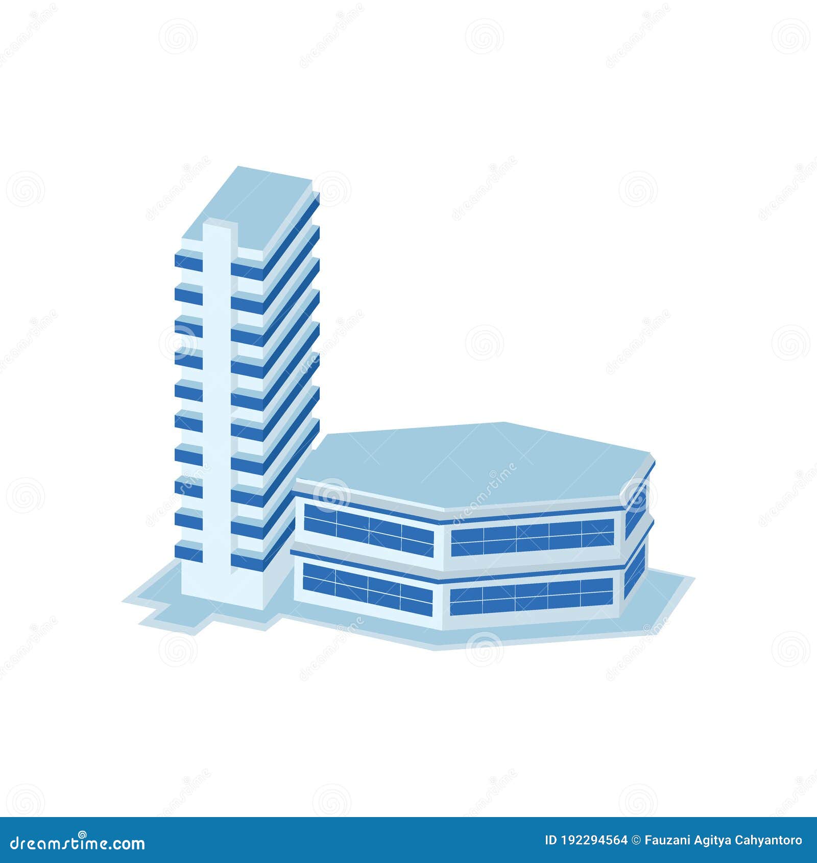 Hexagon Building and Long Pillar Business Tower Building - Tower ...
