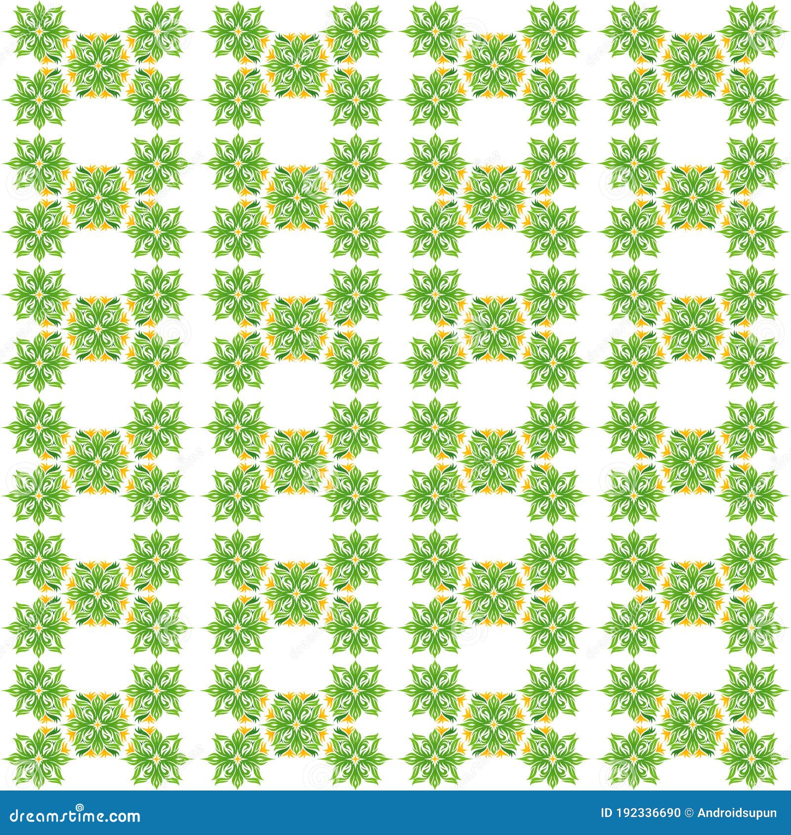 Green Colour Leaves Seamless Pattern Stock Vector - Illustration of ...