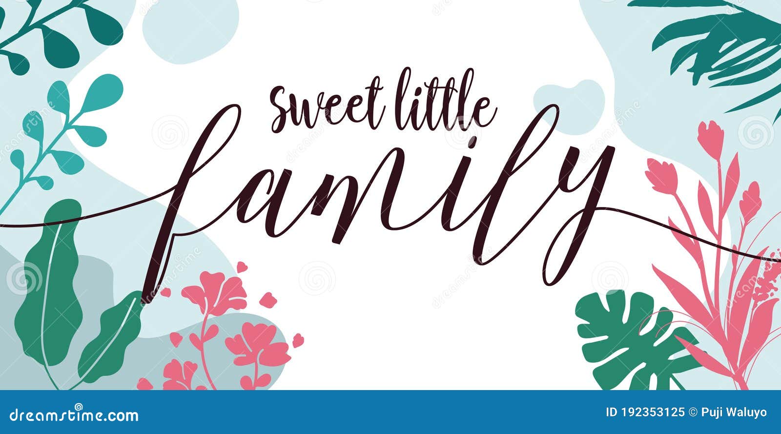 Sweet Little Family Wall Art Stock Vector - Illustration of interior ...