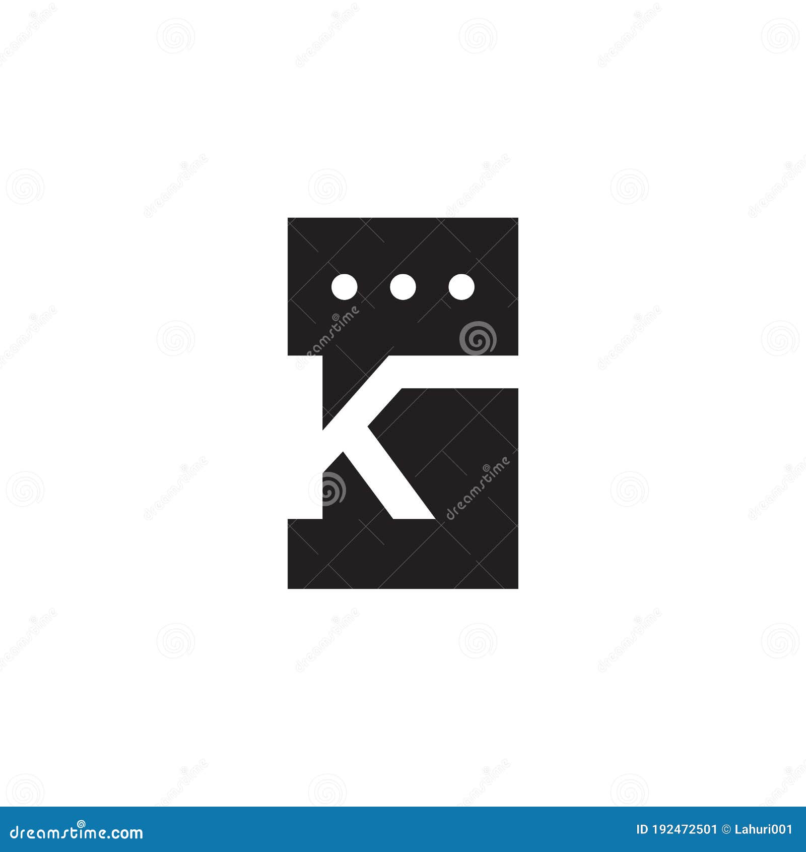 Initial Letter K Chat Logo Vector Stock Vector - Illustration of leader ...