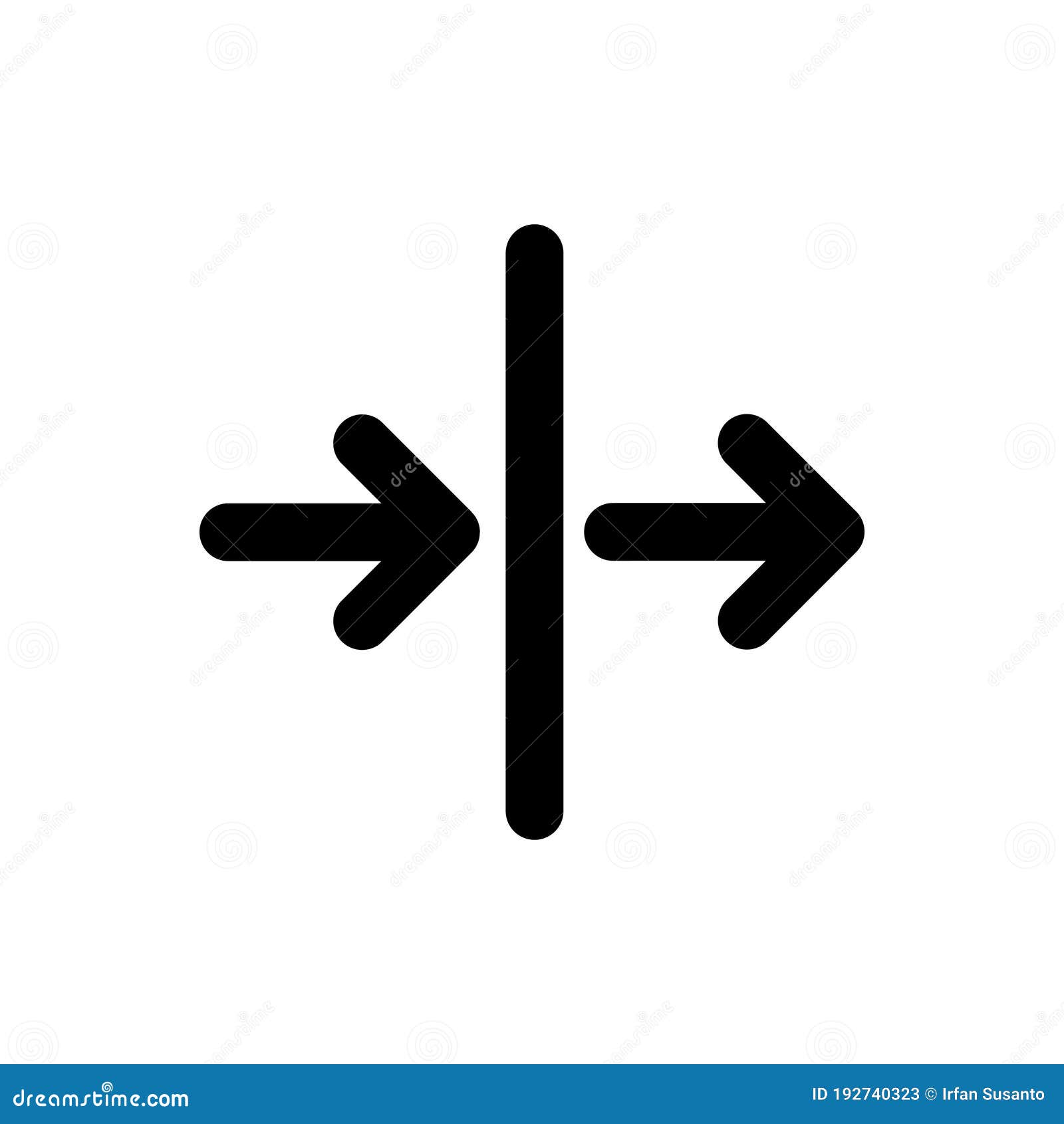 Double Arrow Right Icon Outline Vector. Isolated on White Background ...